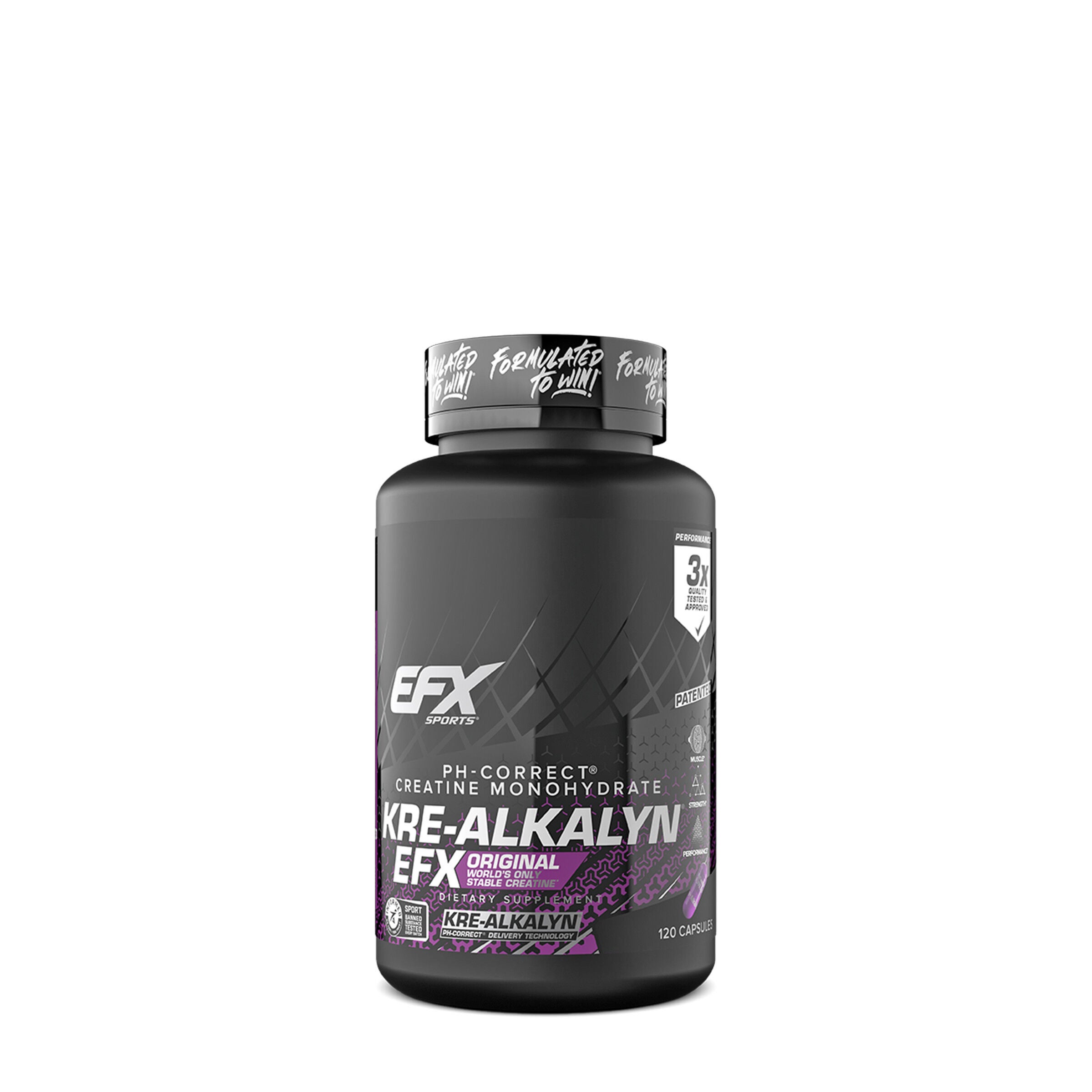 EFX Sports® - Kre-Alkalyn Creatine Monohydrate - 120 Capsules (60 ...
