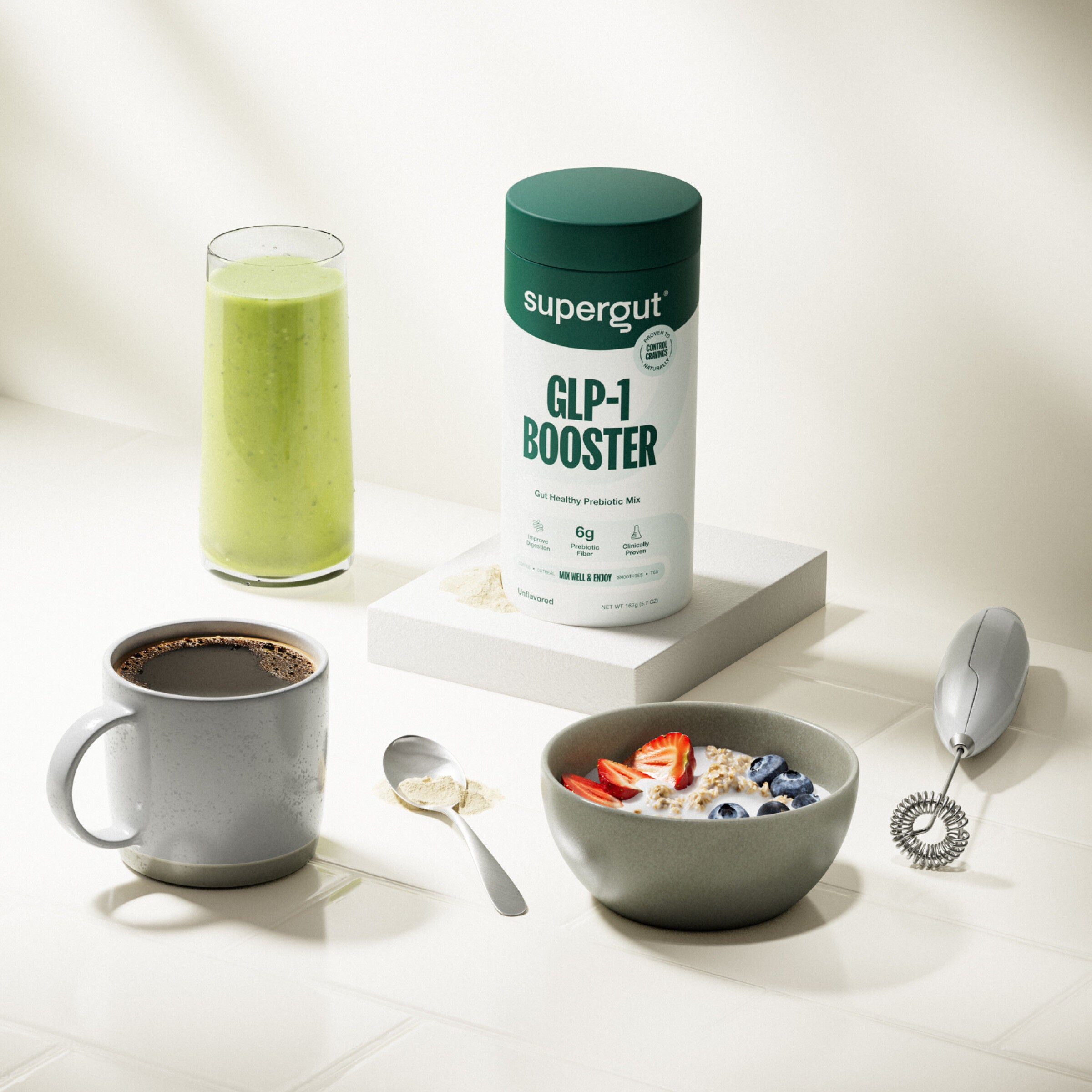 supergut® - GLP-1 Booster Gut Healthy Prebiotic Mix - Unflavored (20 Servings) | GNC