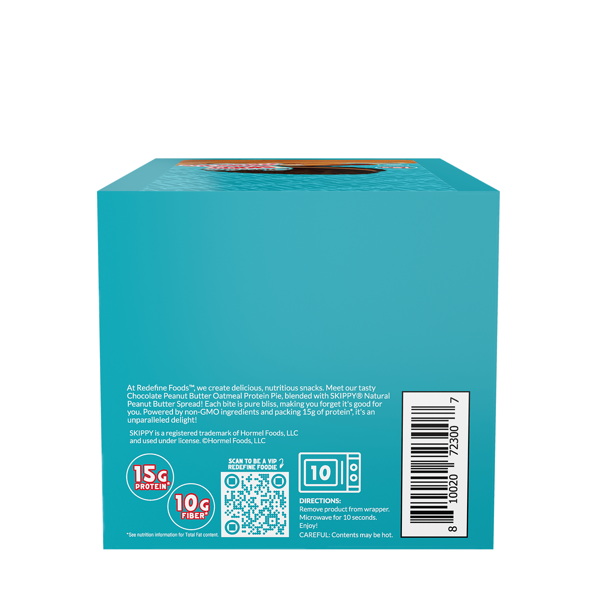 Redefine Foods - Skippy Oatmeal Protein Pie - Chocolate (8 Pies) | GNC