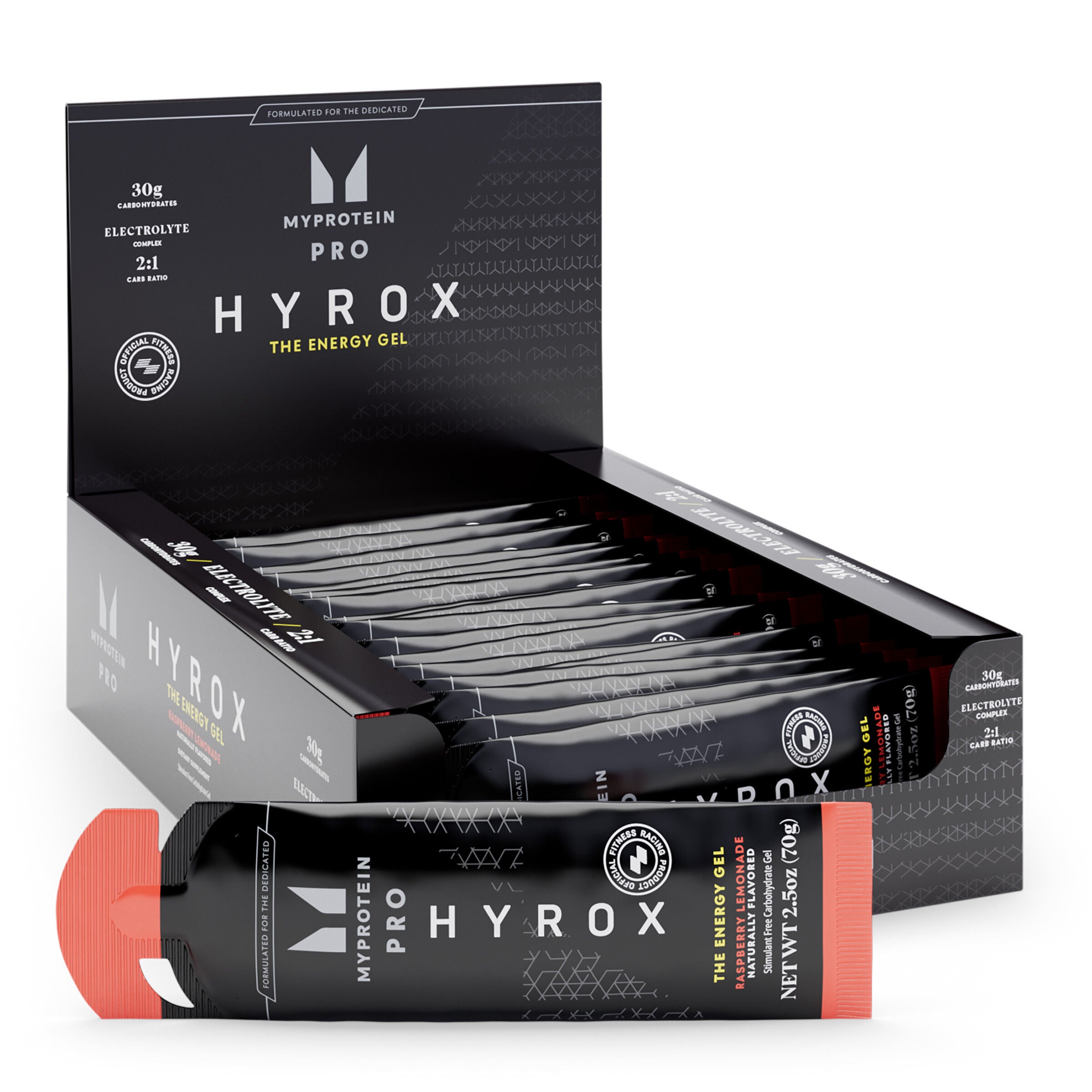 Myprotein - Hyrox: The Energy Gel - Raspberry Lemonade (20 Gels) | GNC