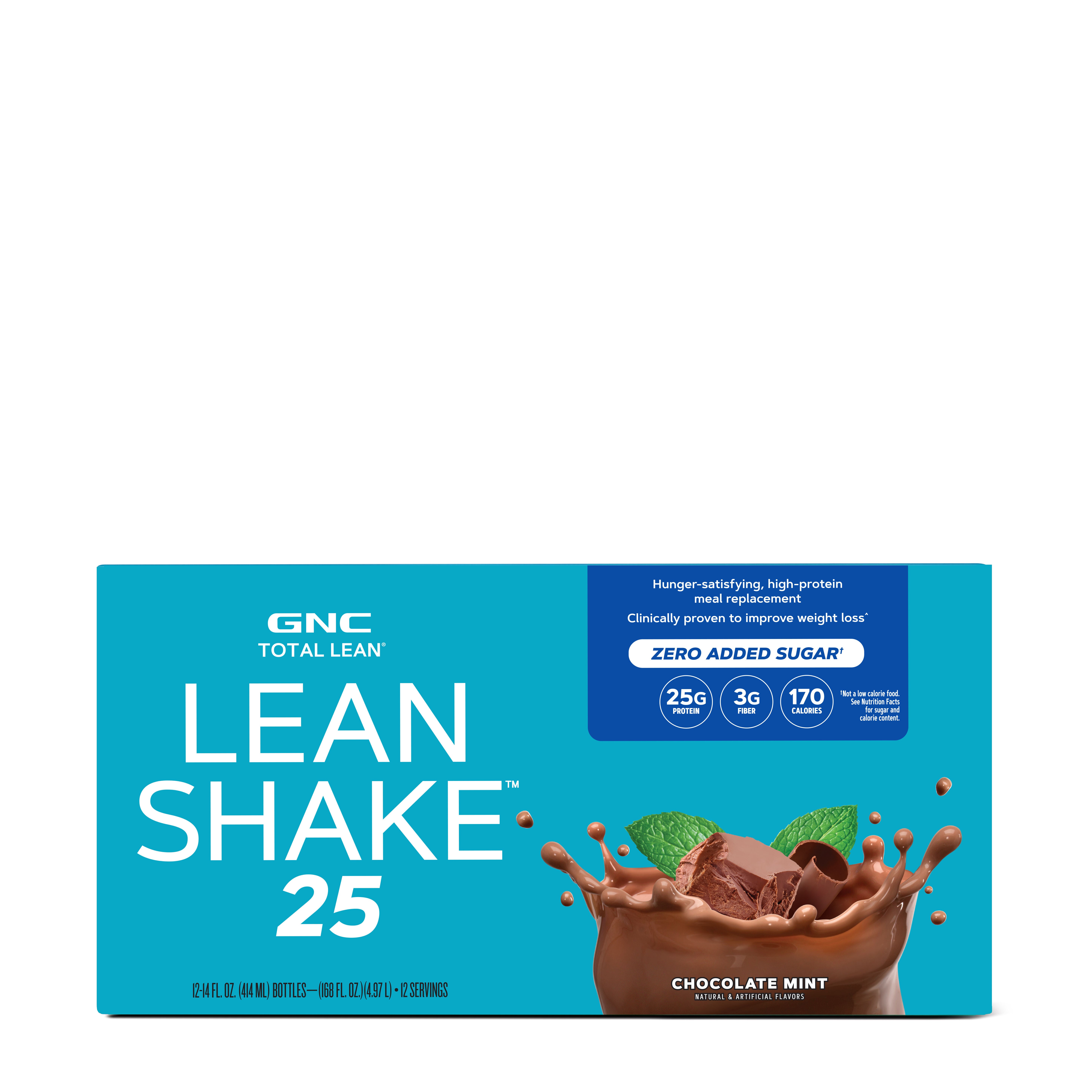 GNC Total Lean® - Lean Shake - Chocolate Mint - 14oz. (12 Bottles) | GNC