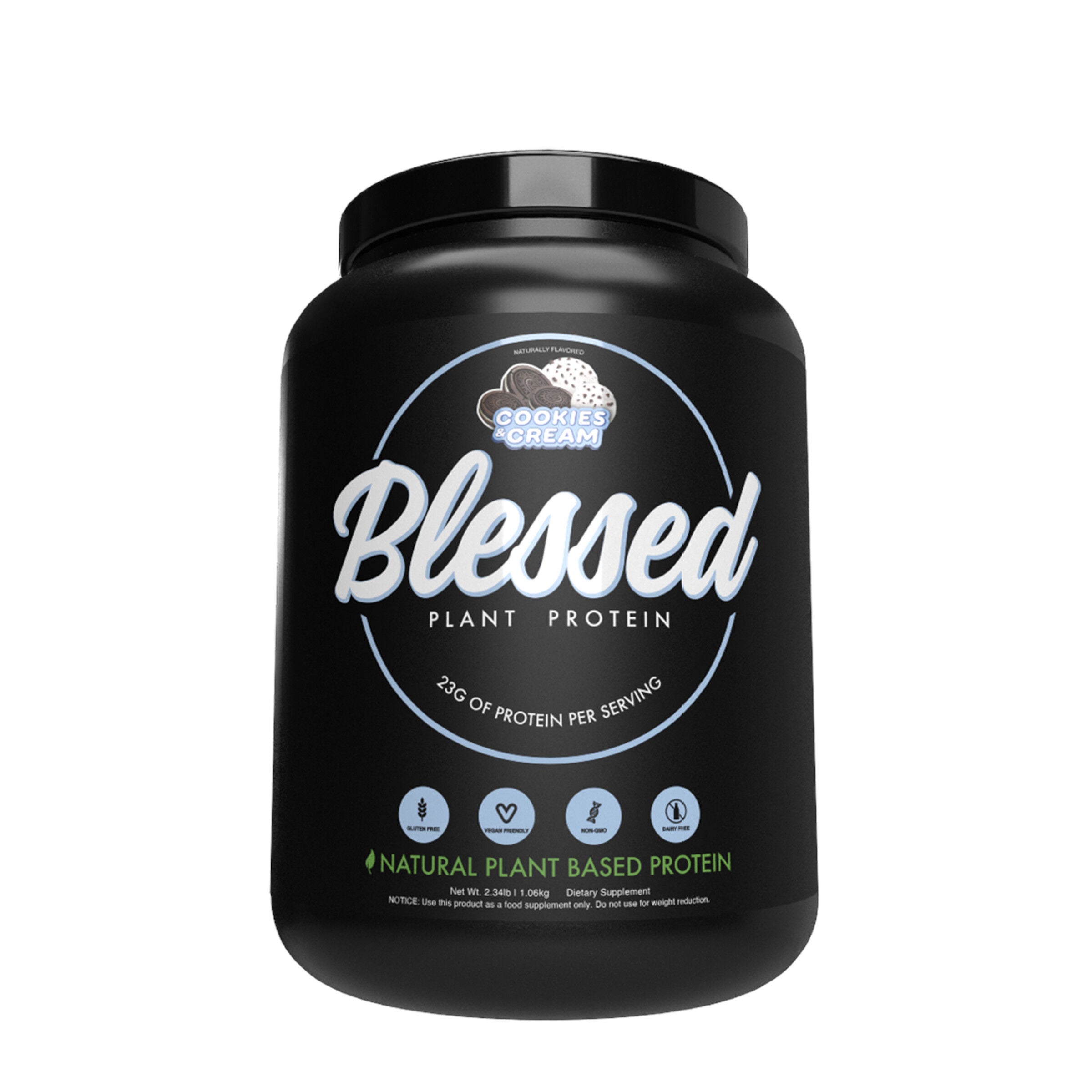 Blessed - Plant Protein Powder - Cookies & Cream (30 Servings) | GNC