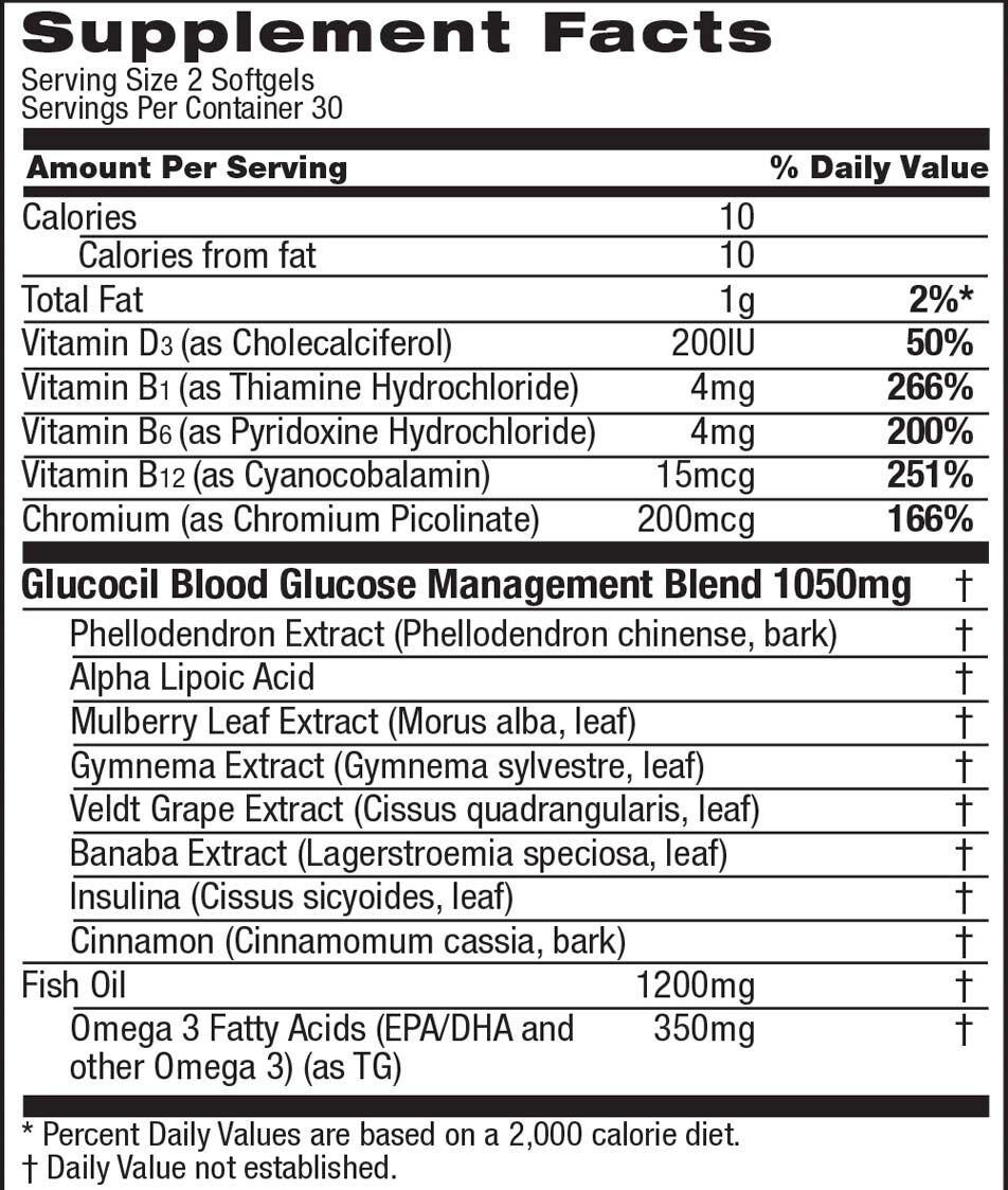 The Total Blood Sugar Optimizer* - 120 Softgels (60 Servings) | GNC