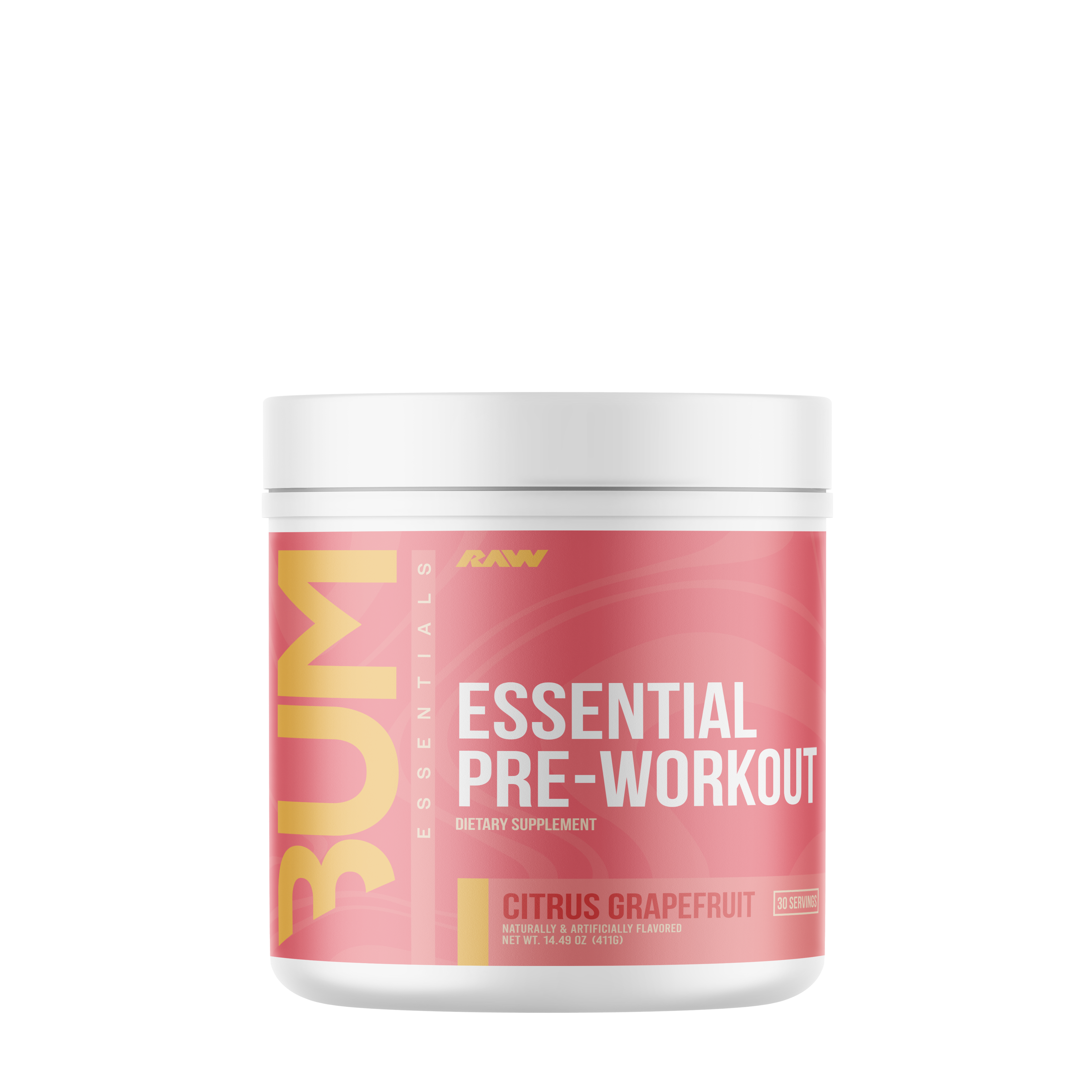Raw Nutrition - Essential Pre-Workout - Citrus Grapefruit (30 Servings) | GNC
