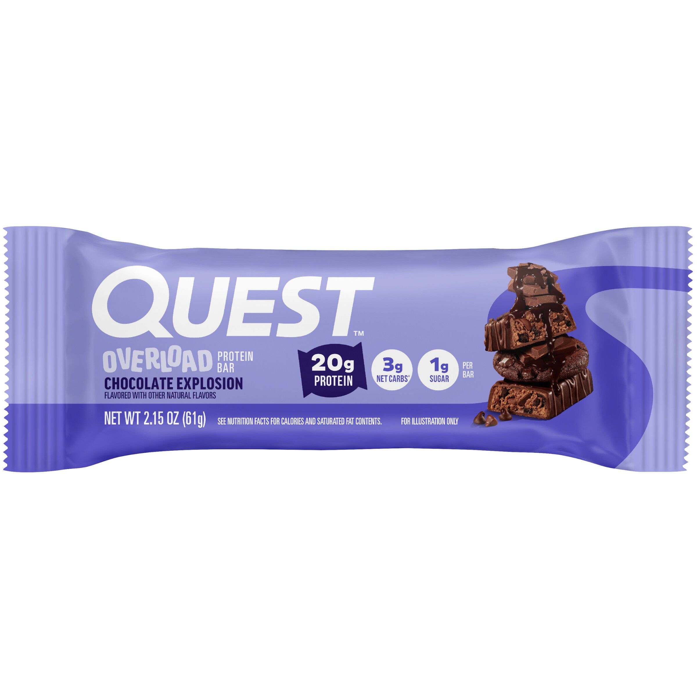 Quest® - Overload Protein Bar - Chocolate Explosion (12 Bars) | GNC