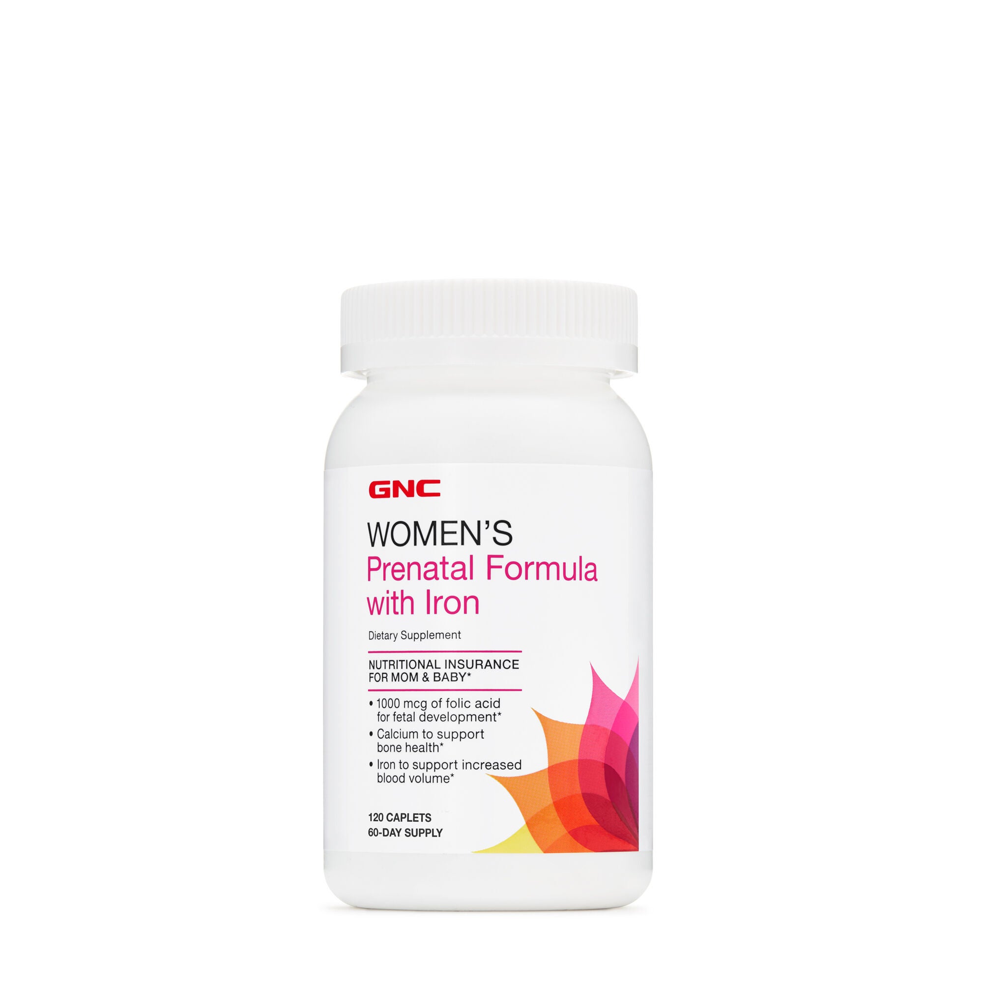 Prenatal Formula with Iron - 120 Caplets (60 Servings) | GNC
