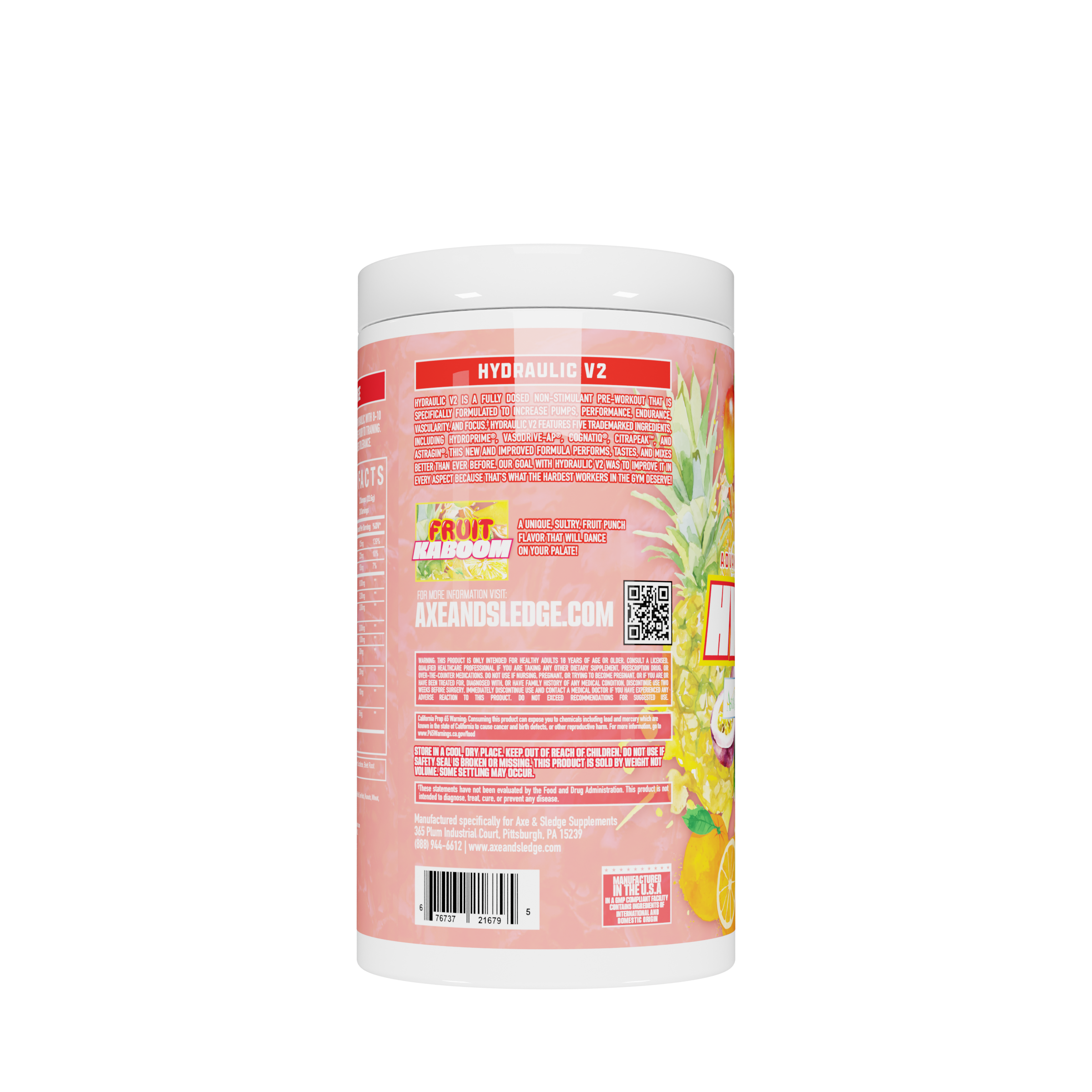 Axe & Sledge Supplements™ - Hydraulic 2 Non-Stim Pre-Workout - Fruit ...
