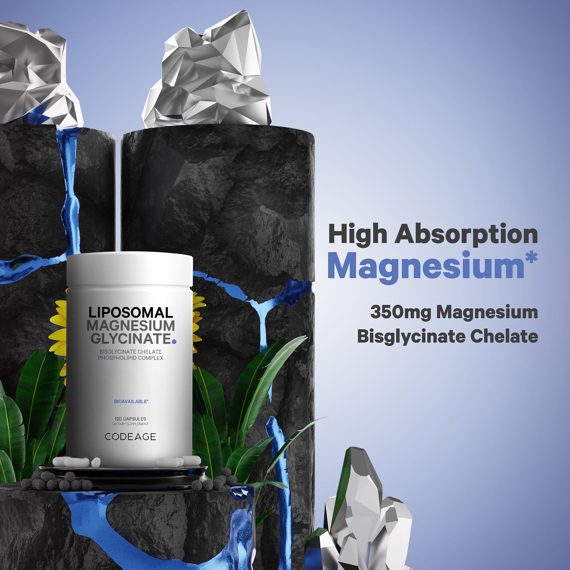 Codeage - Liposomal Magnesium Glycinate - 120 Capsules | GNC