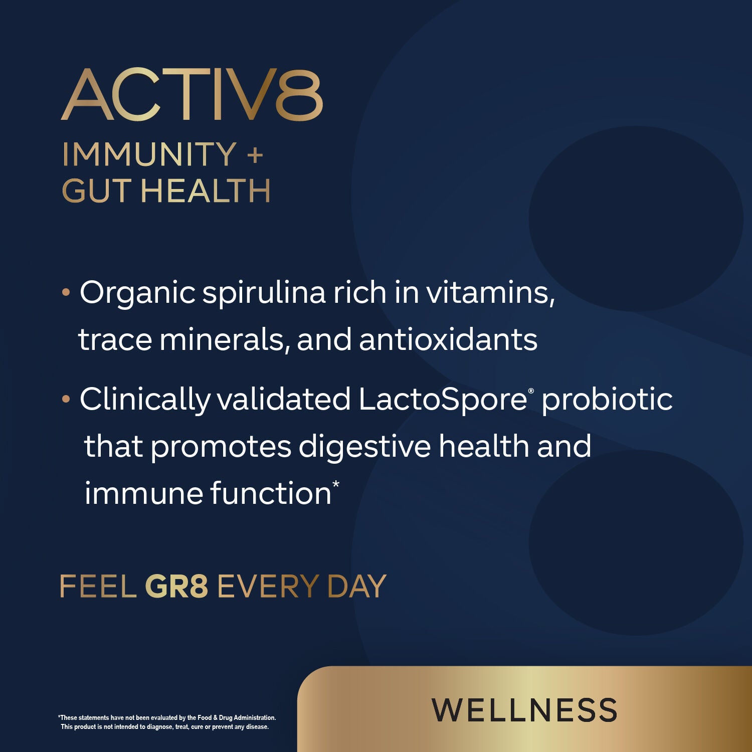 GR8 Lifestyle - Activ8 Immunity + Gut Health - Crisp Green Apple (28 Servings) | GNC