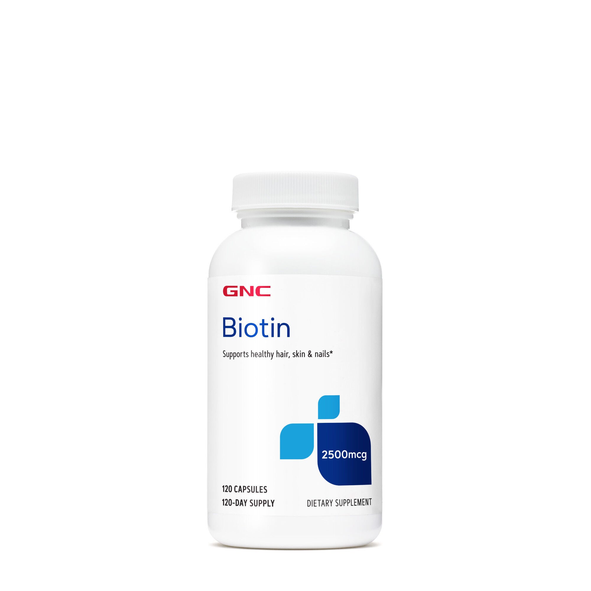 GNC - Biotin 2500mcg - 120 Capsules (120 Servings) | GNC