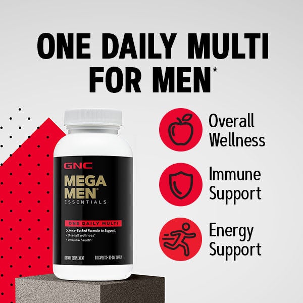 GNC Mega Men® - Essentials One Daily Multi - 60 Caplets | GNC