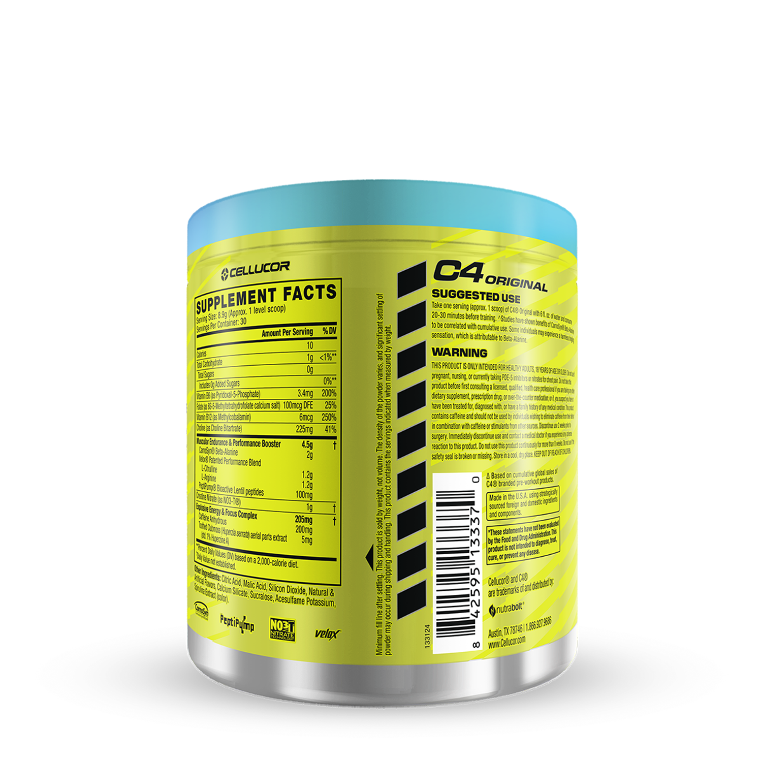Cellucor® - C4 Original Pre-Workout - Icy Blue Razz - 30 Servings | GNC