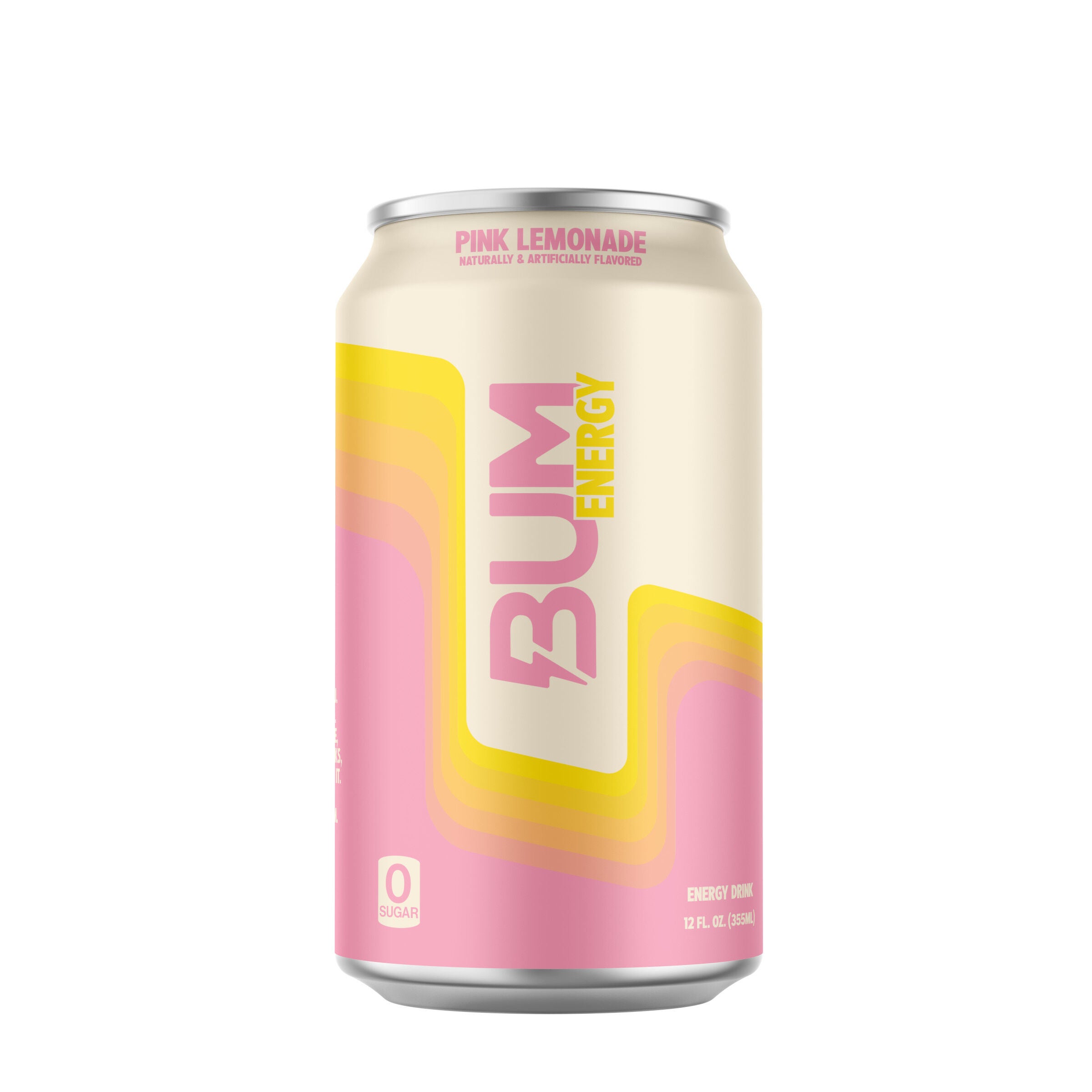 Bum Energy - Energy Drink - Pink Lemonade - 12oz. (12 Cans) | GNC