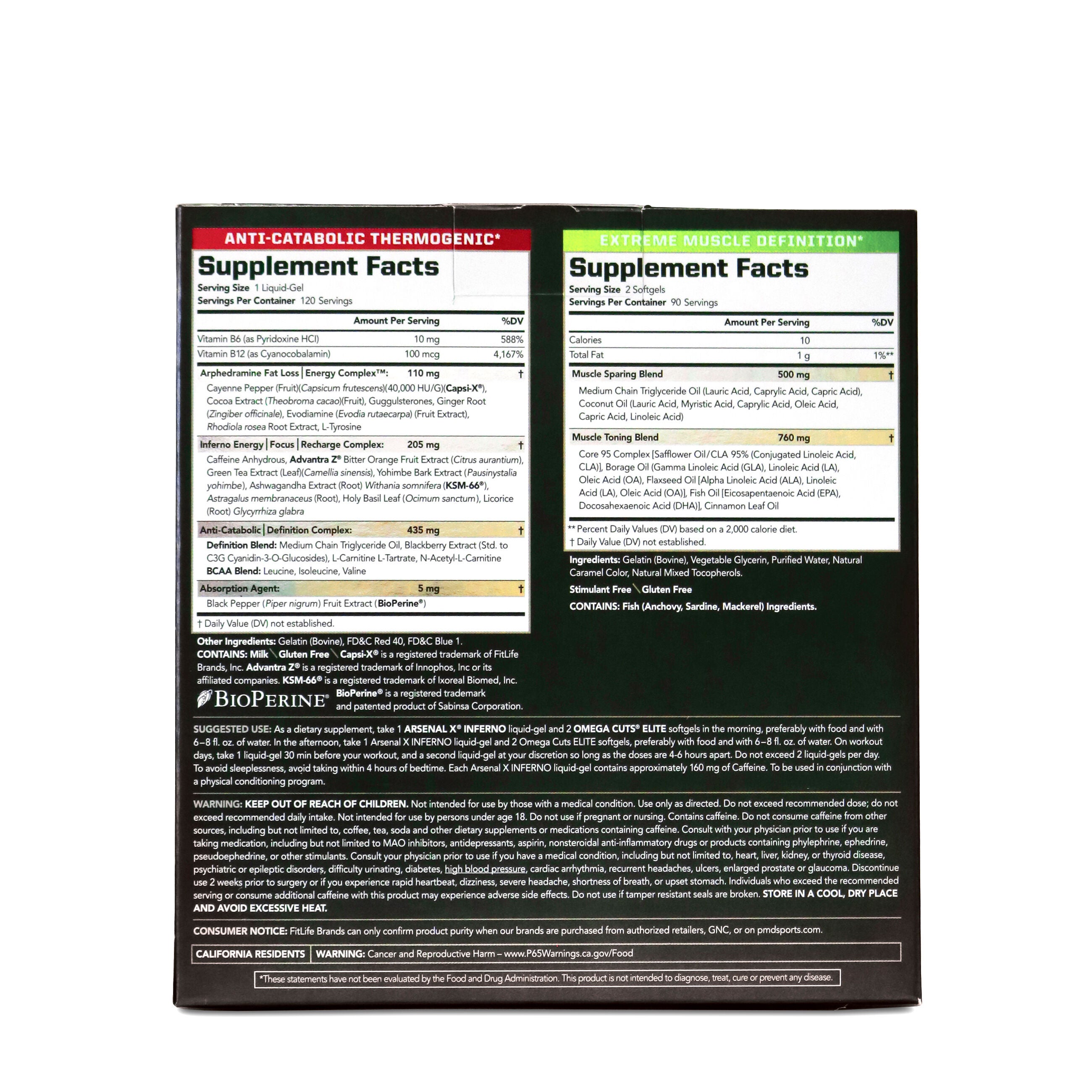 PMD® - Inferno Stack - Arsenal X Inferno & Omega Cuts Elite | GNC