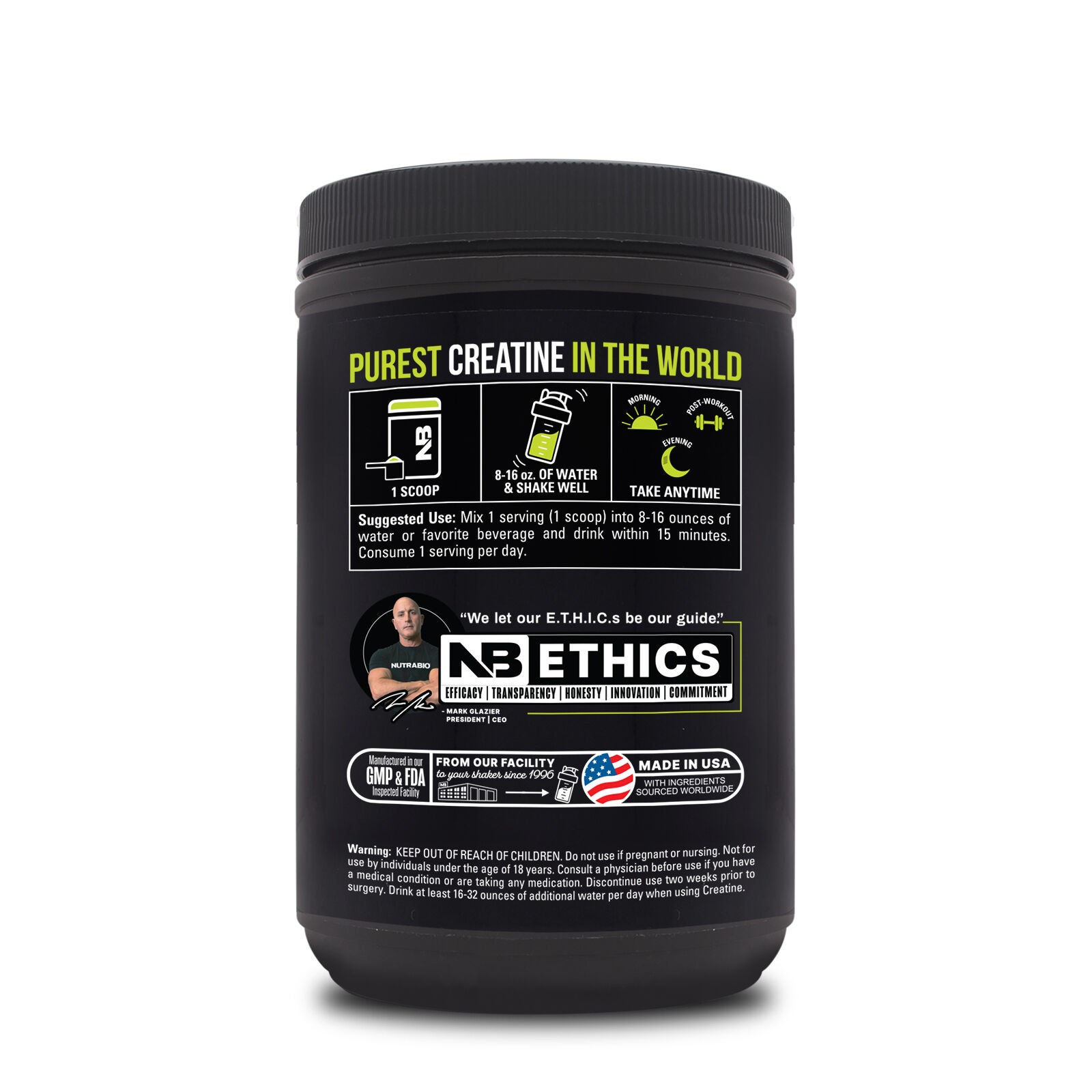 NutraBio - Creatine Monohydrate - 60 Servings | GNC