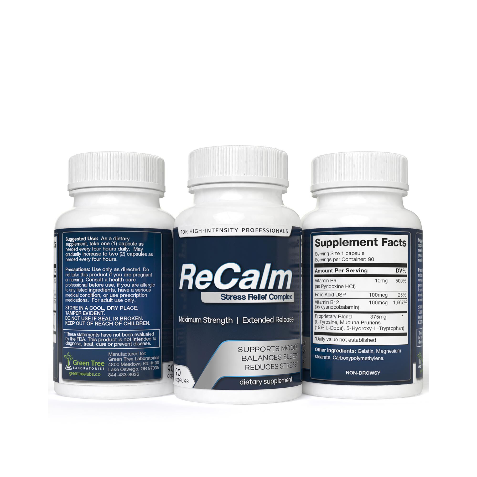 ReStimDM ReCalm Stress Relief Complex - 90 Capsules | GNC