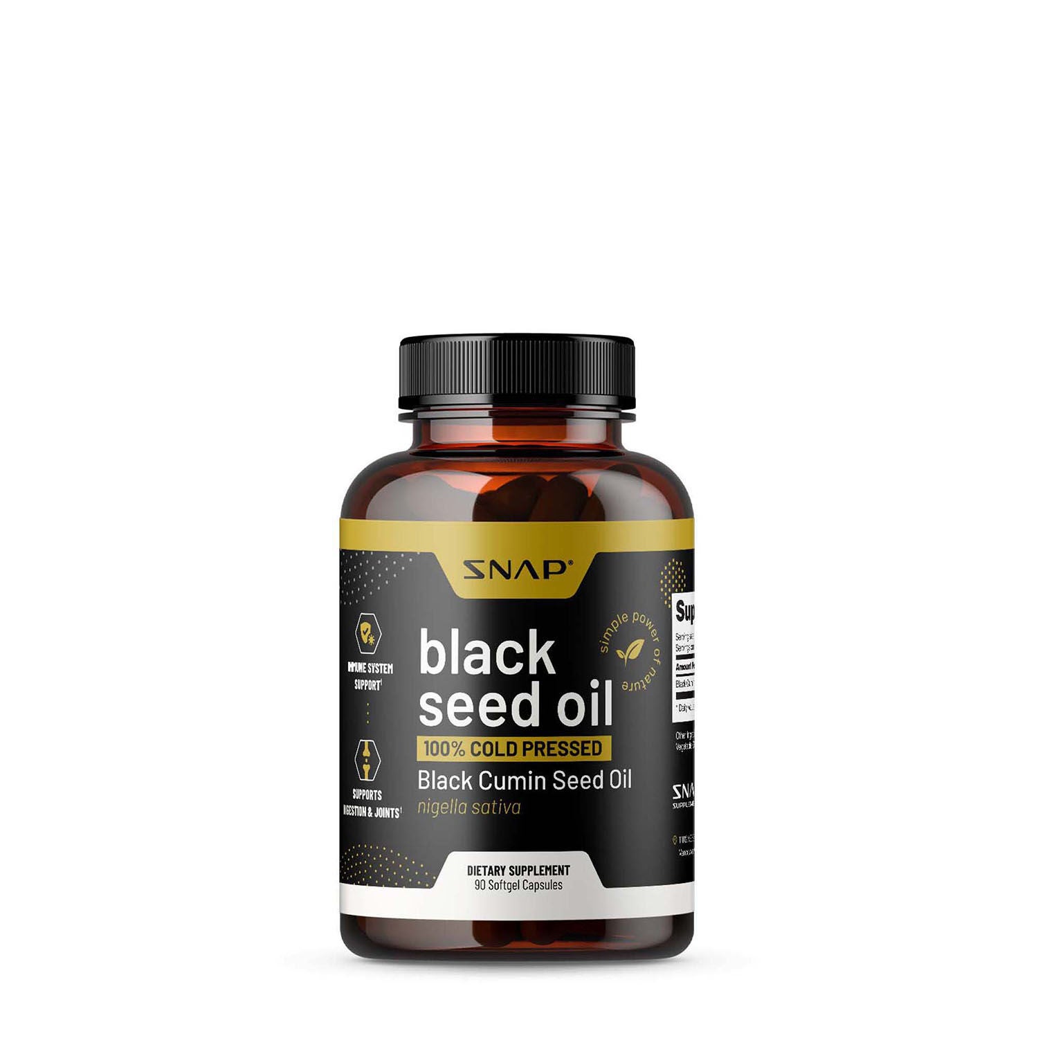 SNAP® Supplements Cold Pressed Black Seed Oil | GNC