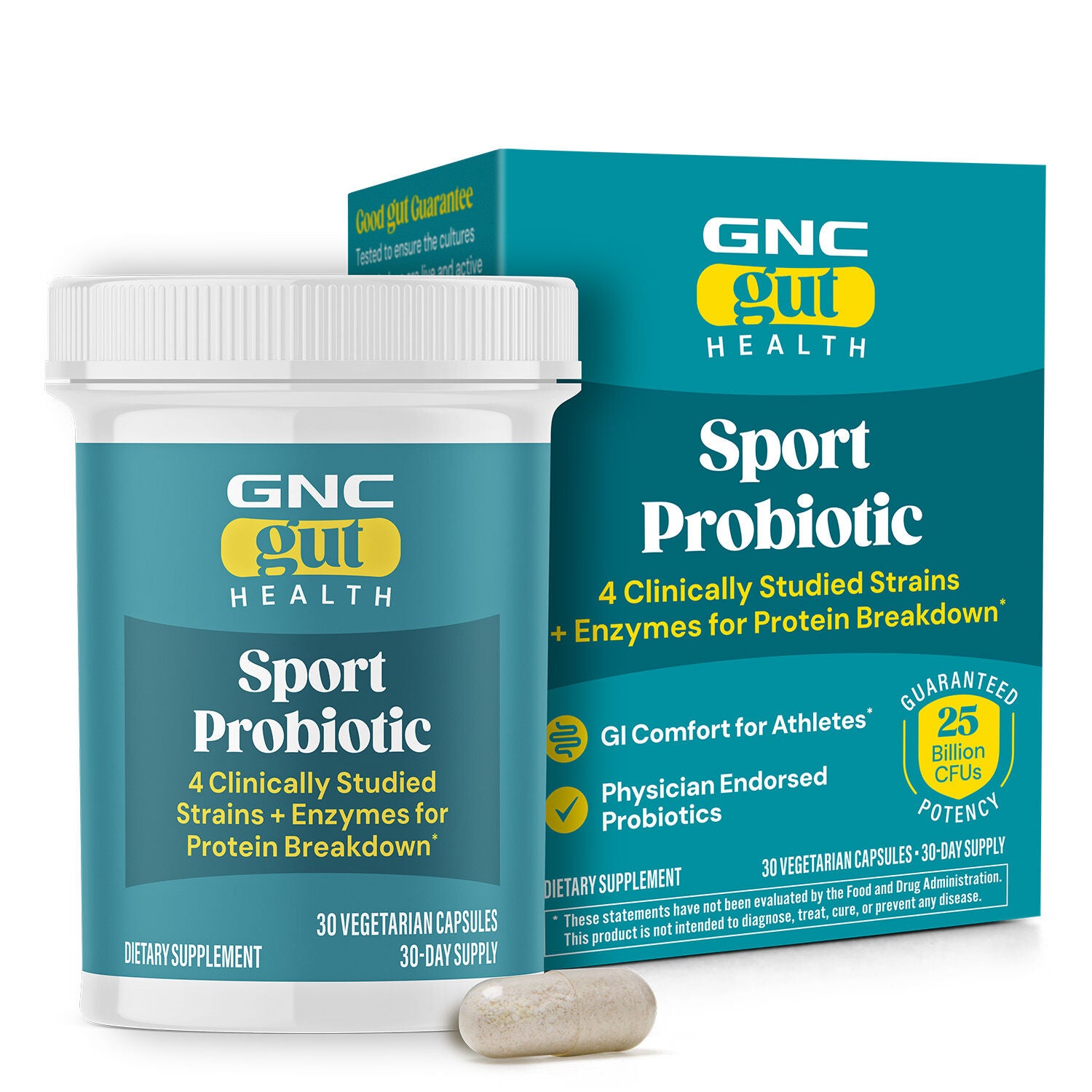 GNC - Sport Probiotic 25 Billion CFU - 30 Capsules (30 Servings) | GNC
