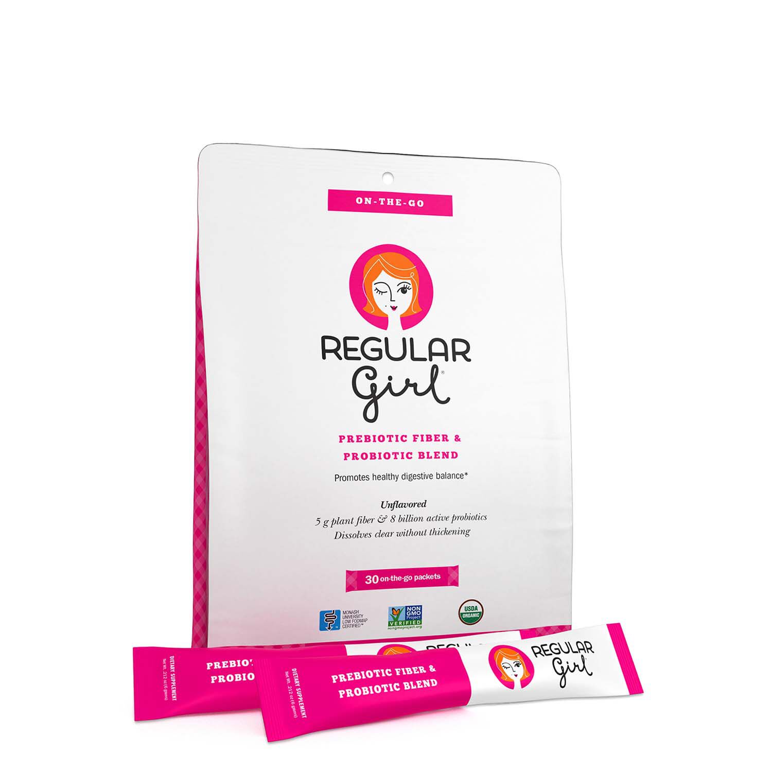 Regular Girl® Prebiotic Fiber & Probiotic Blend Packets | GNC