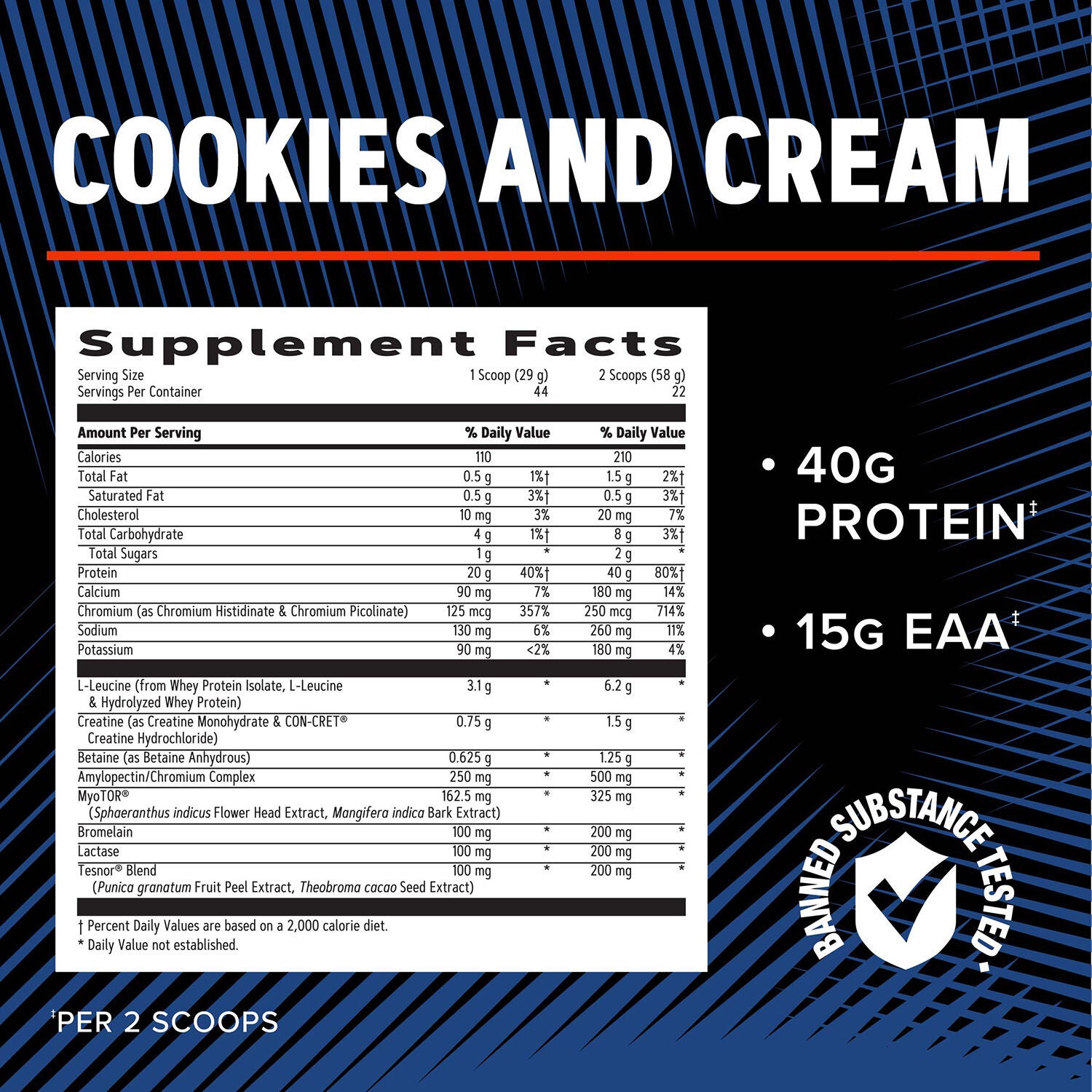 GNC AMP Wheybolic® Alpha with MyoTOR®- Cookies And Cream | GNC