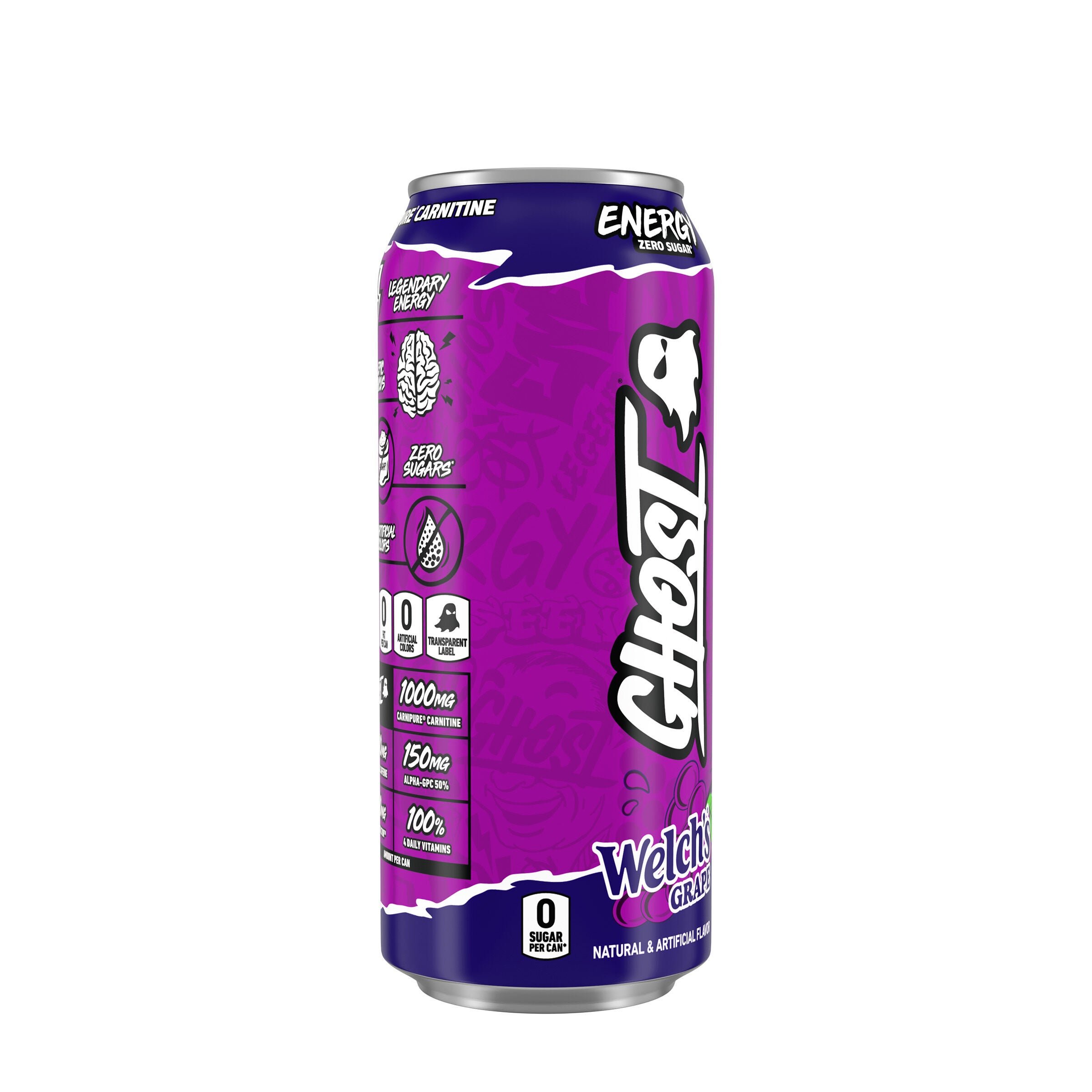 GHOST® - Energy Drink - Welch's Grape® - 16 fl oz. (12 Cans) | GNC