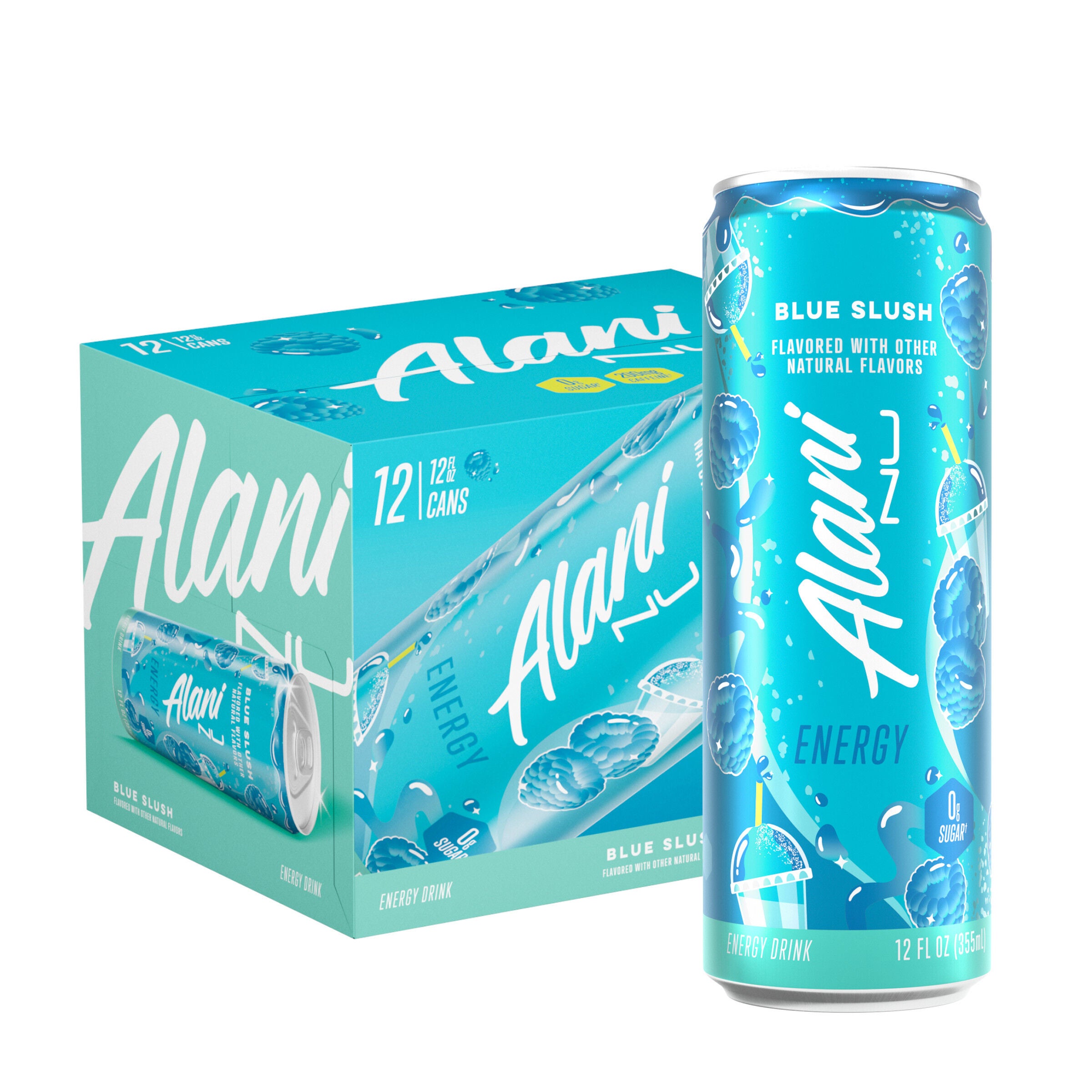 Alani Nu - Energy Drink - Blue Slush™ - 12oz. (12 Cans) | GNC
