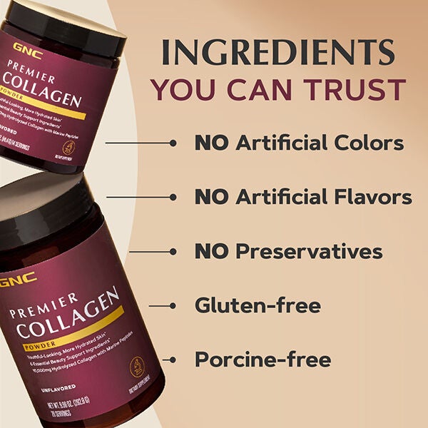 GNC - Premier Collagen Powder - Unflavored (28 Servings) | GNC