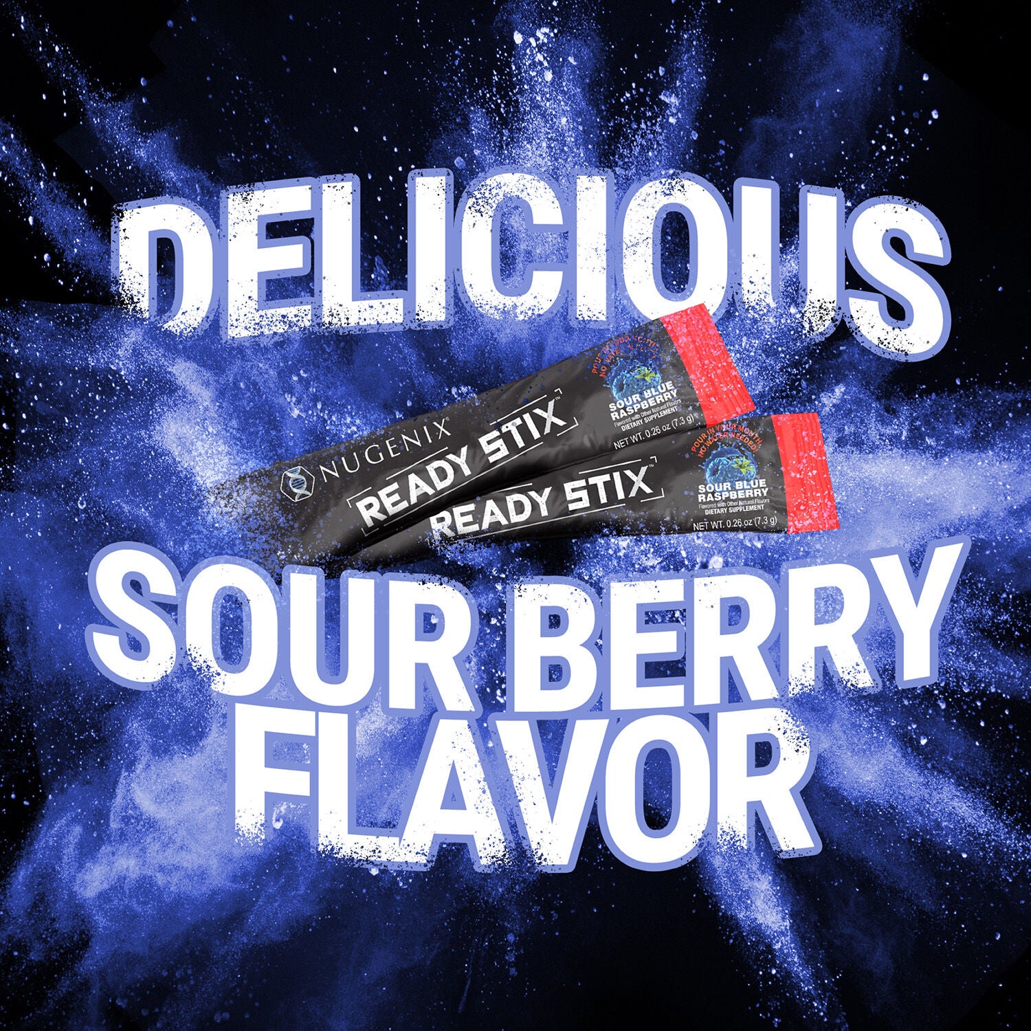 Nugenix® - Ready Stix - Sour Blue Raspberry (14 Stick Packs) | GNC