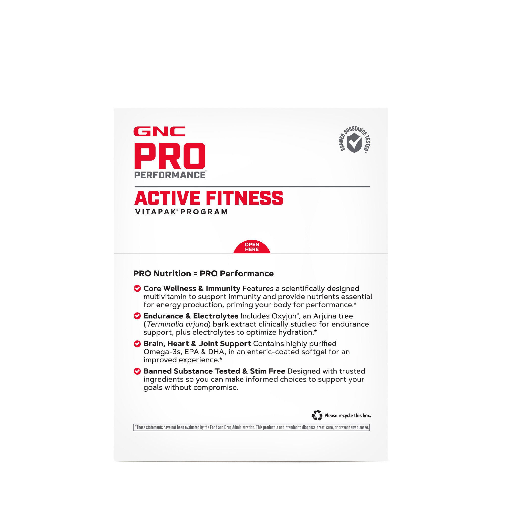 GNC Pro Performance® - Active Fitness Vitapak® Program | GNC