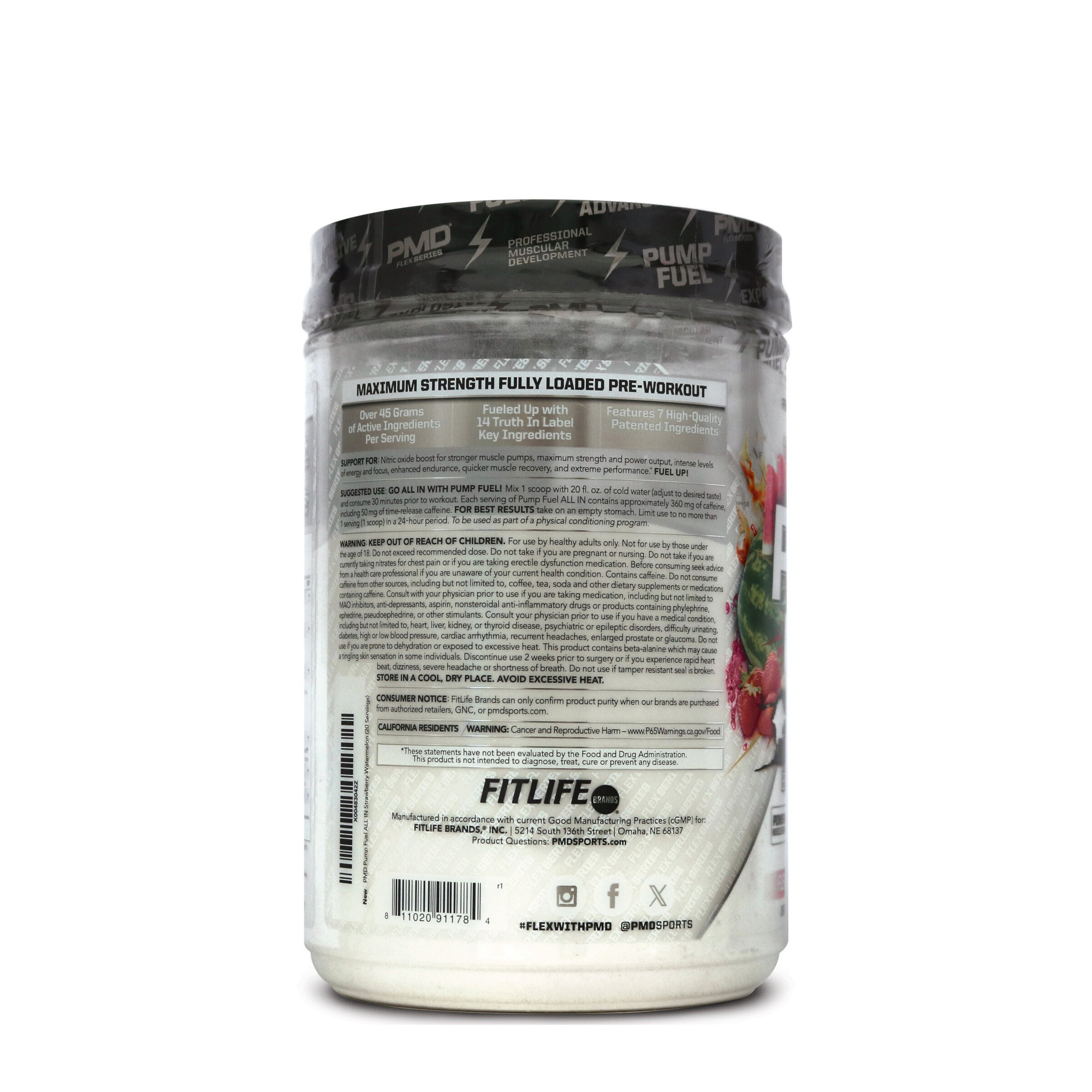 PMD® - Pump Fuel All In Pre-Workout - Flexin' Strawberry Watermelon (20 ...