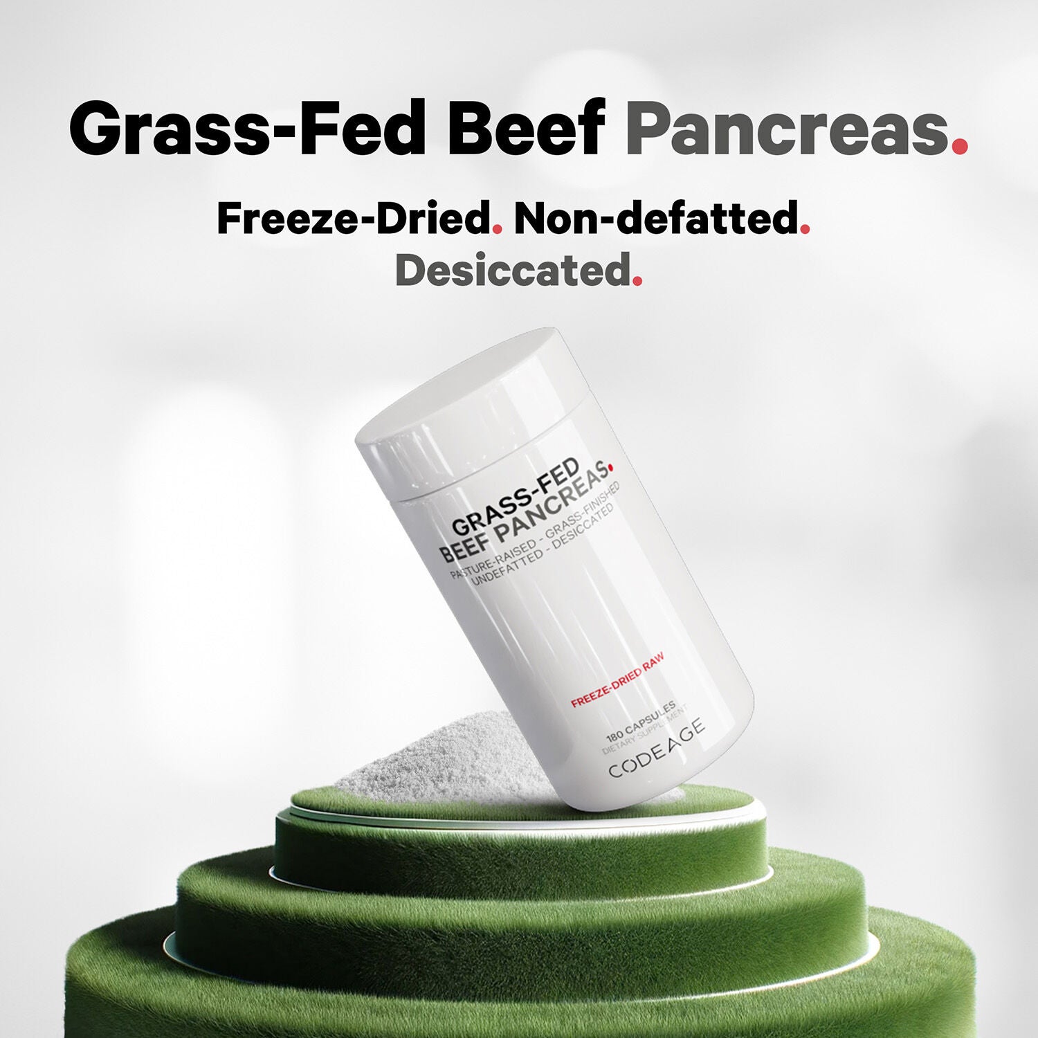 Codeage - Grass-Fed Beef Pancreas - 180 Capsules | GNC