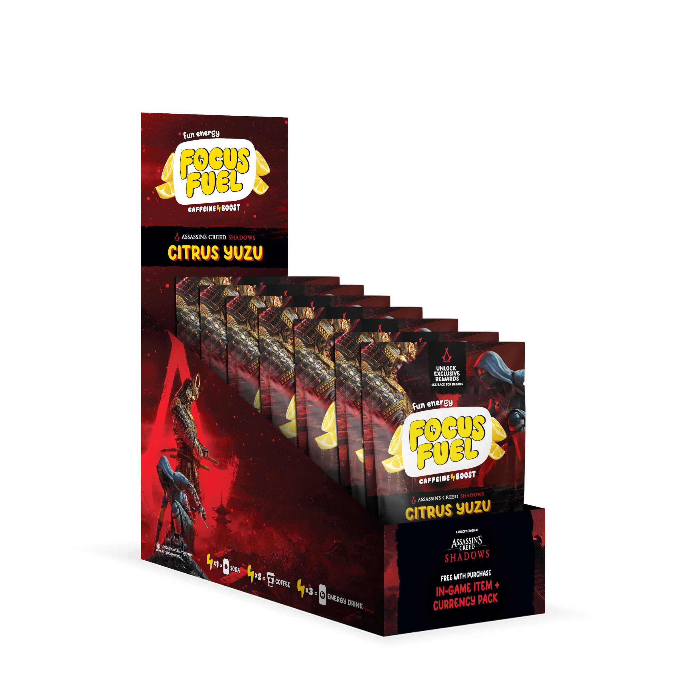 Focus Fuel - Caffeine Boost Gummies - Citrus Yuzu (12 Pack) | GNC