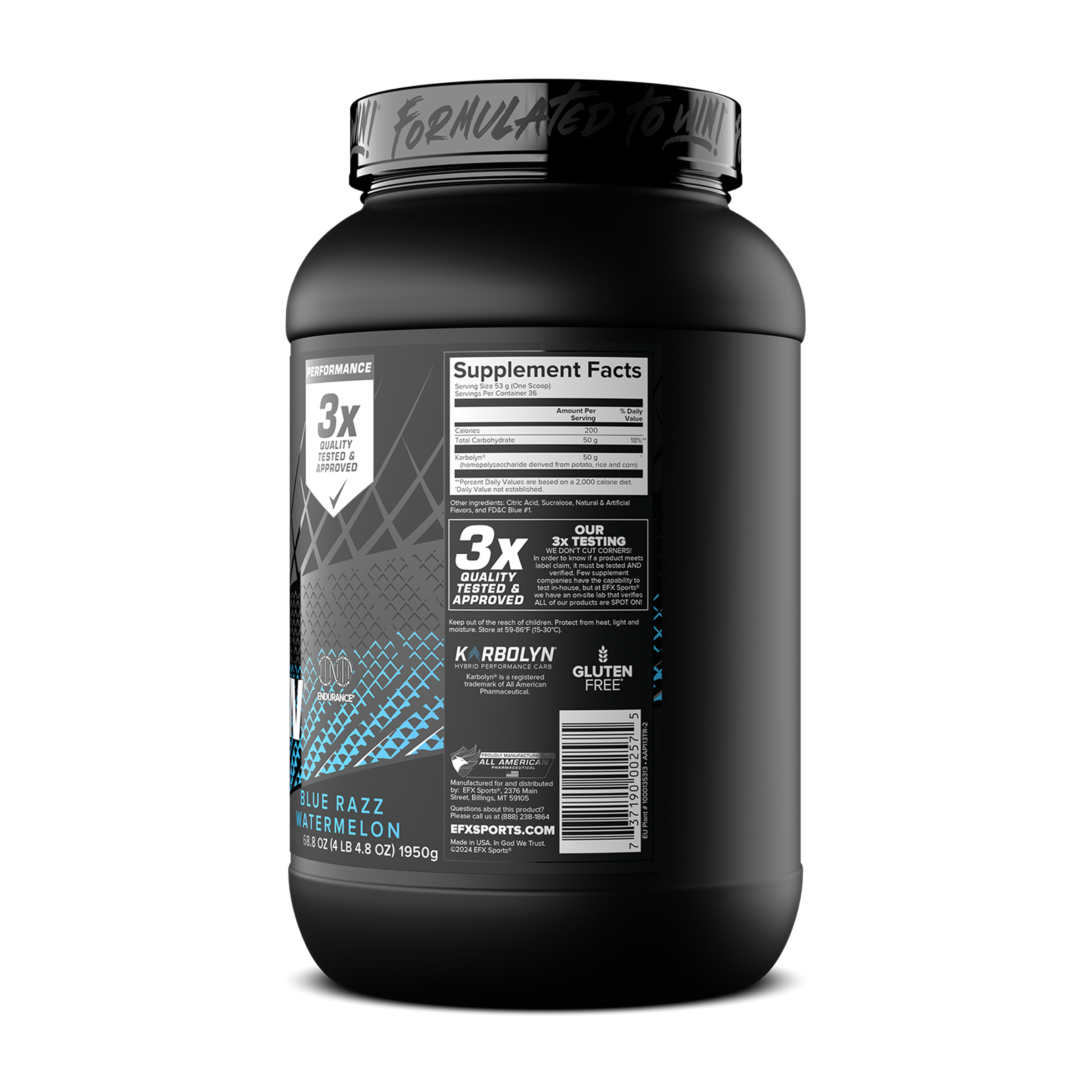 EFX Sports® - Karbolyn Fuel Performance Carb - Blue Razz Watermelon (36 ...