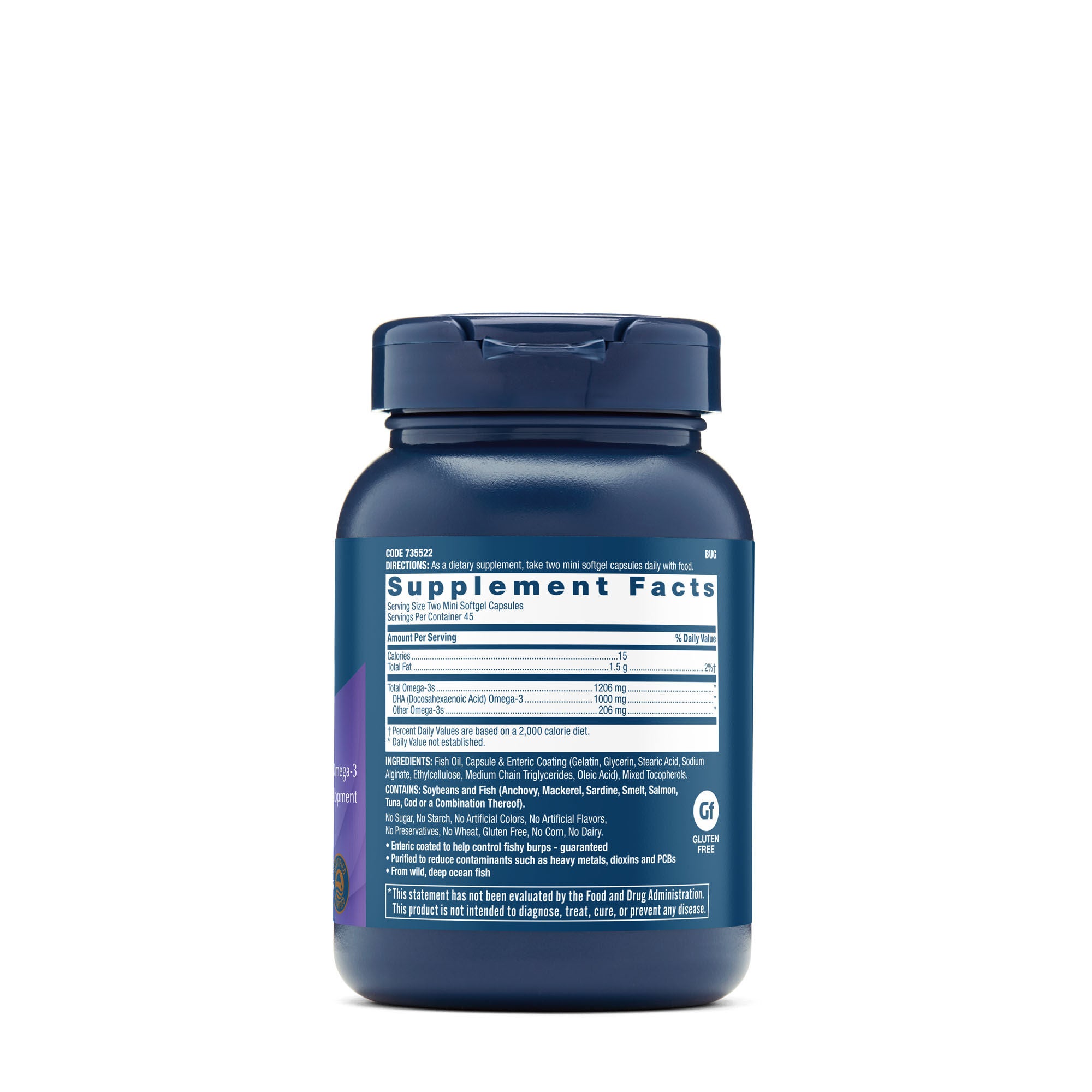 GNC - Triple Strength DHA 1000 Mini - 90 Mini Softgels (45 Servings) | GNC