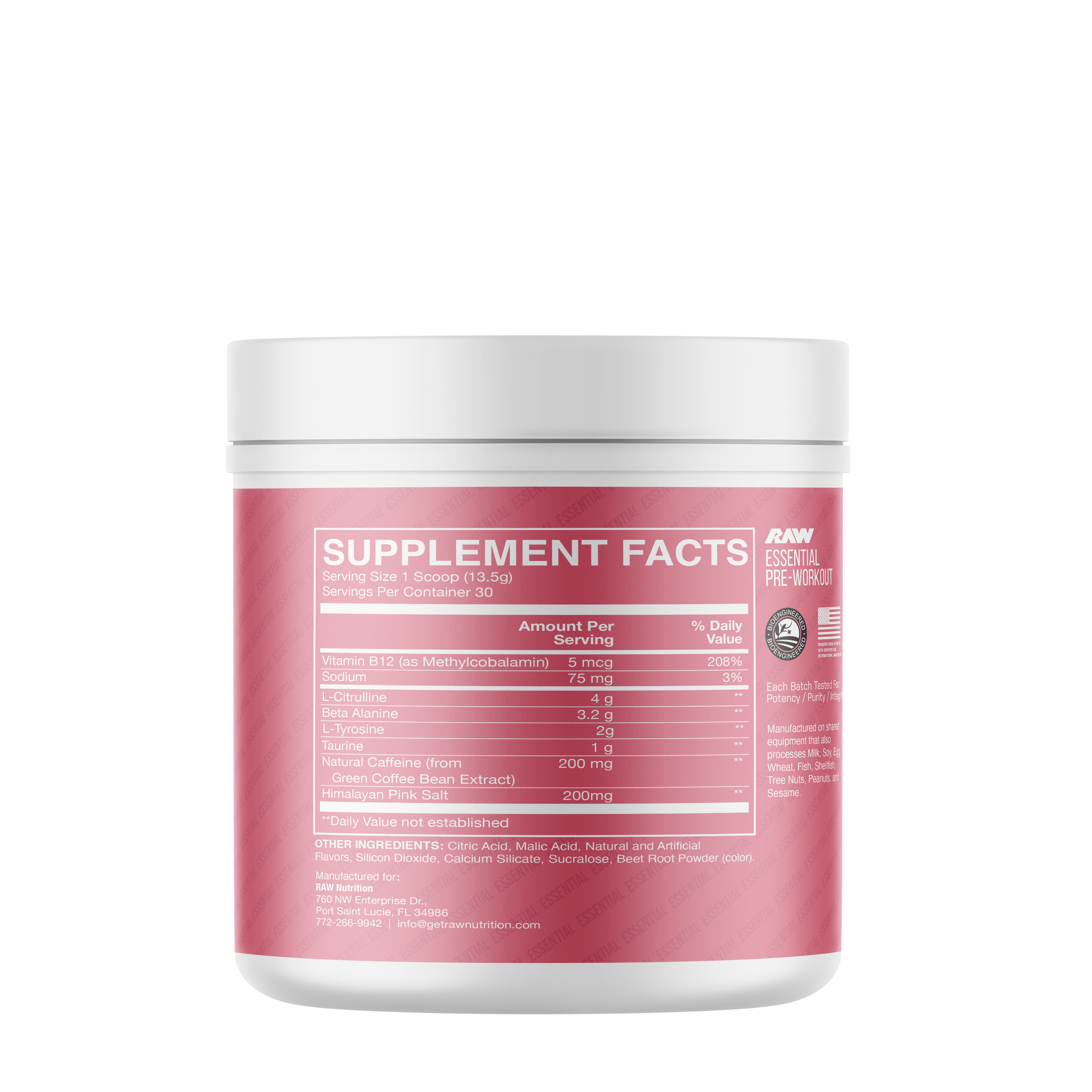 Raw Nutrition - Essential Pre-Workout | GNC