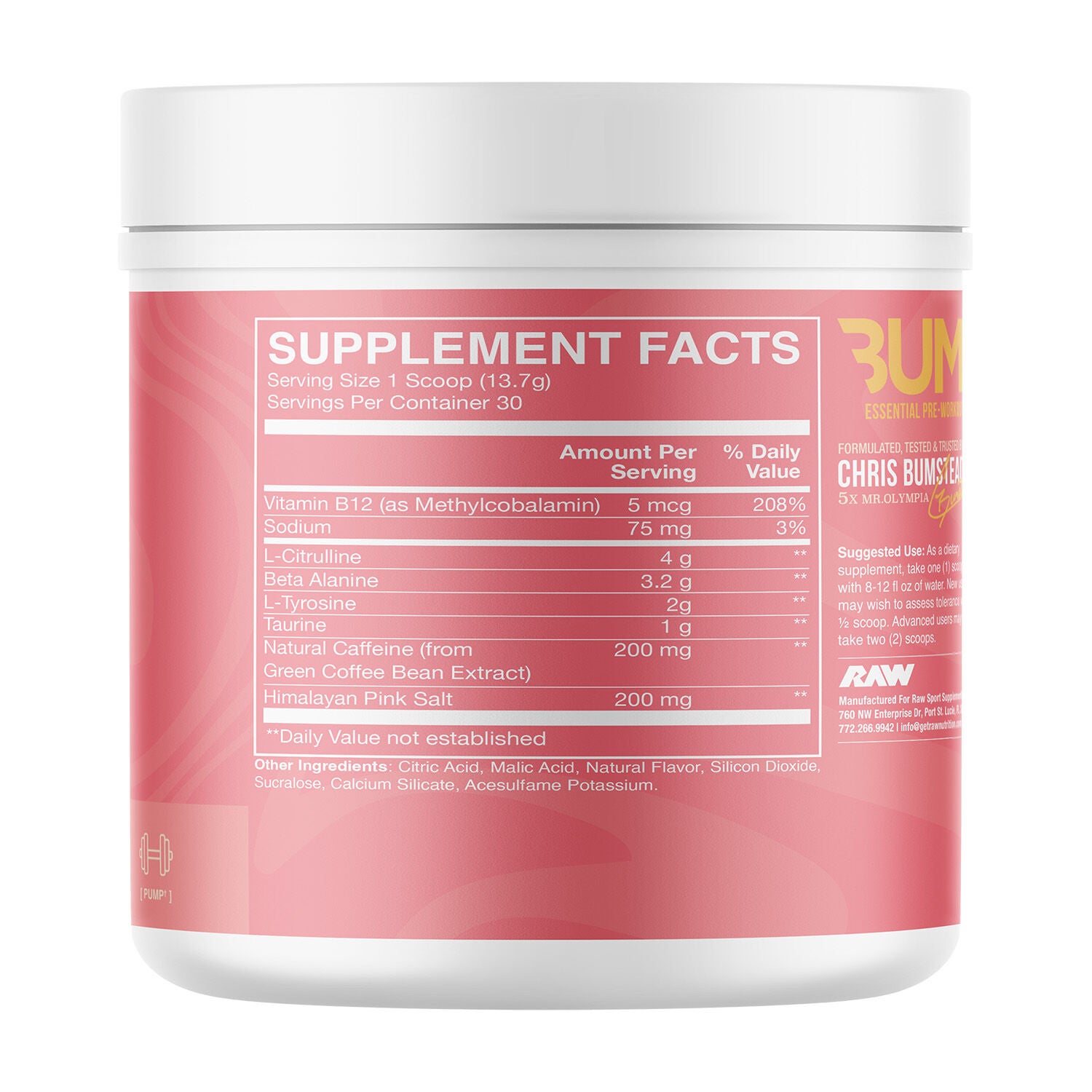 Raw Nutrition - Essential Pre-Workout - Citrus Grapefruit (30 Servings ...