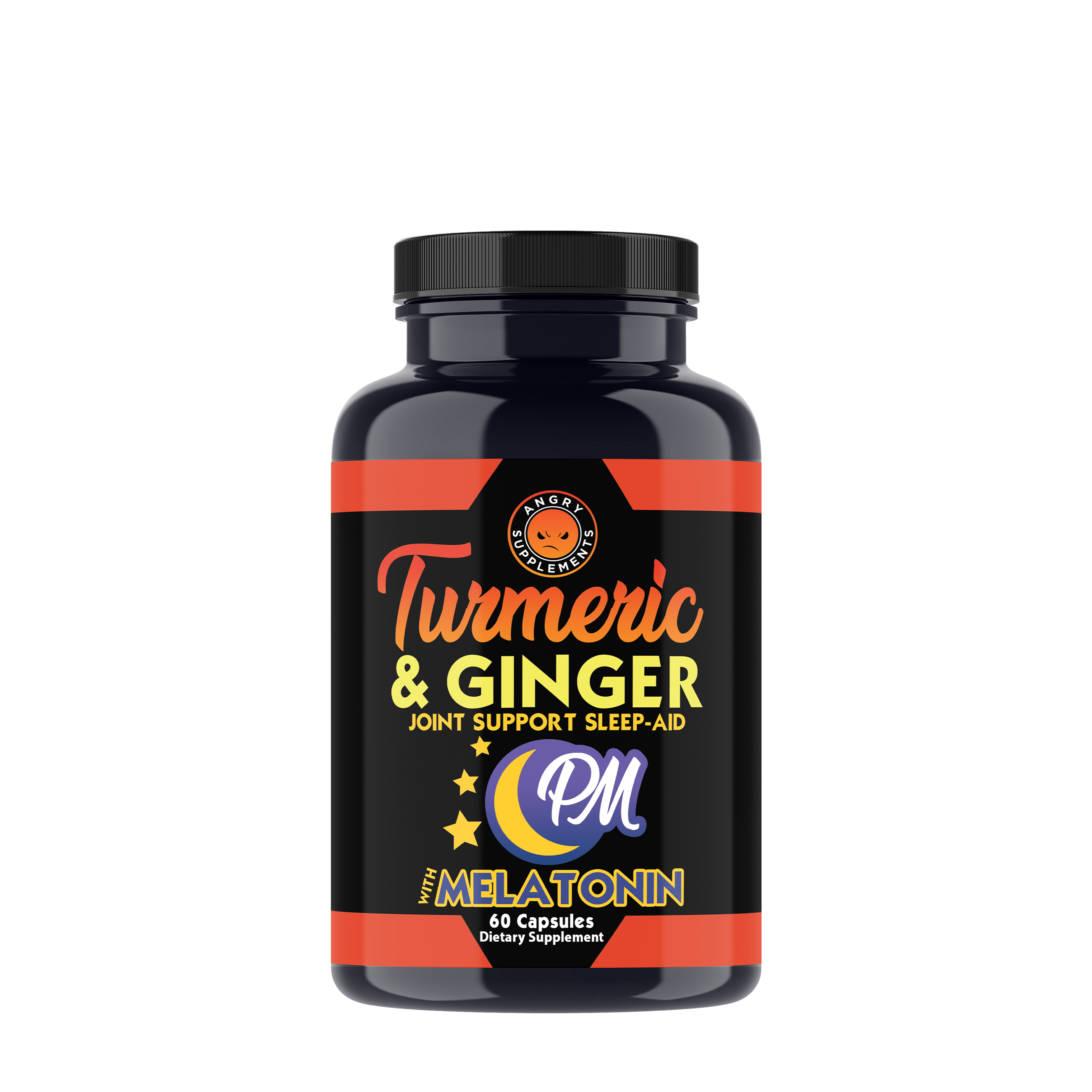 Angry Supplements™ - Turmeric & Ginger - 60 Capsules (30 Servings) | GNC