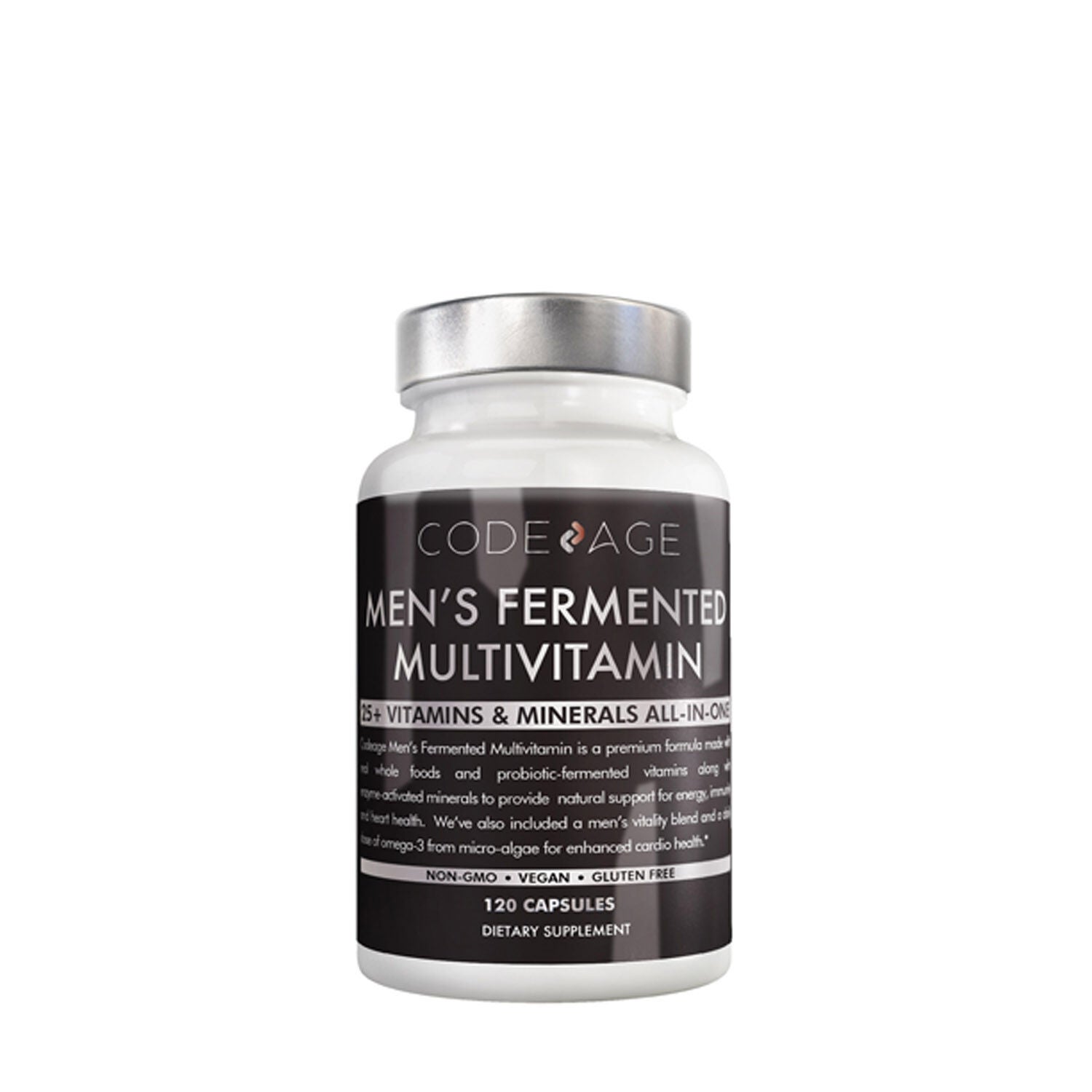 Codeage Fermented Mens Multivitamin Supplement Front Bottle