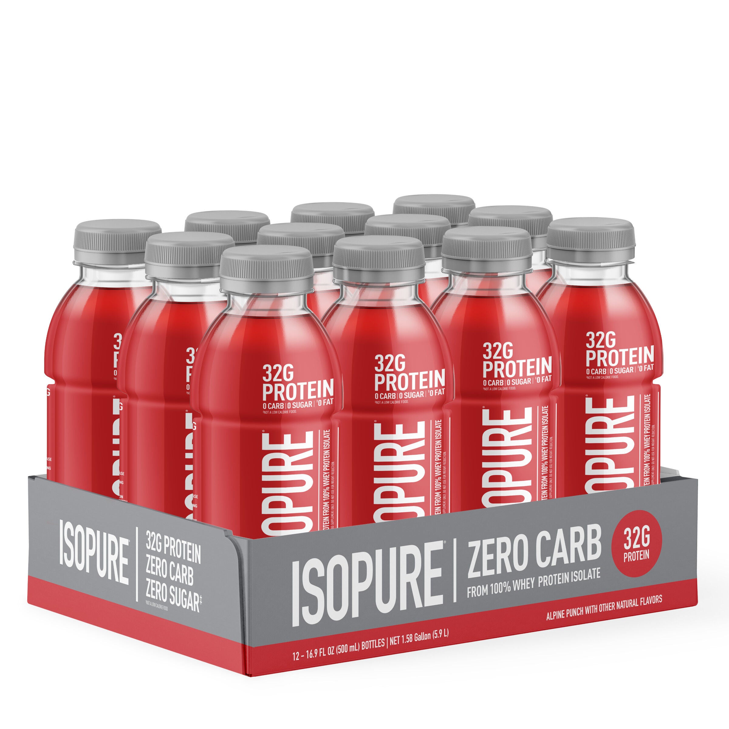 Isopure® - 32g RTD Protein Drink - Alpine Punch - 16.9 fl oz (12 ...