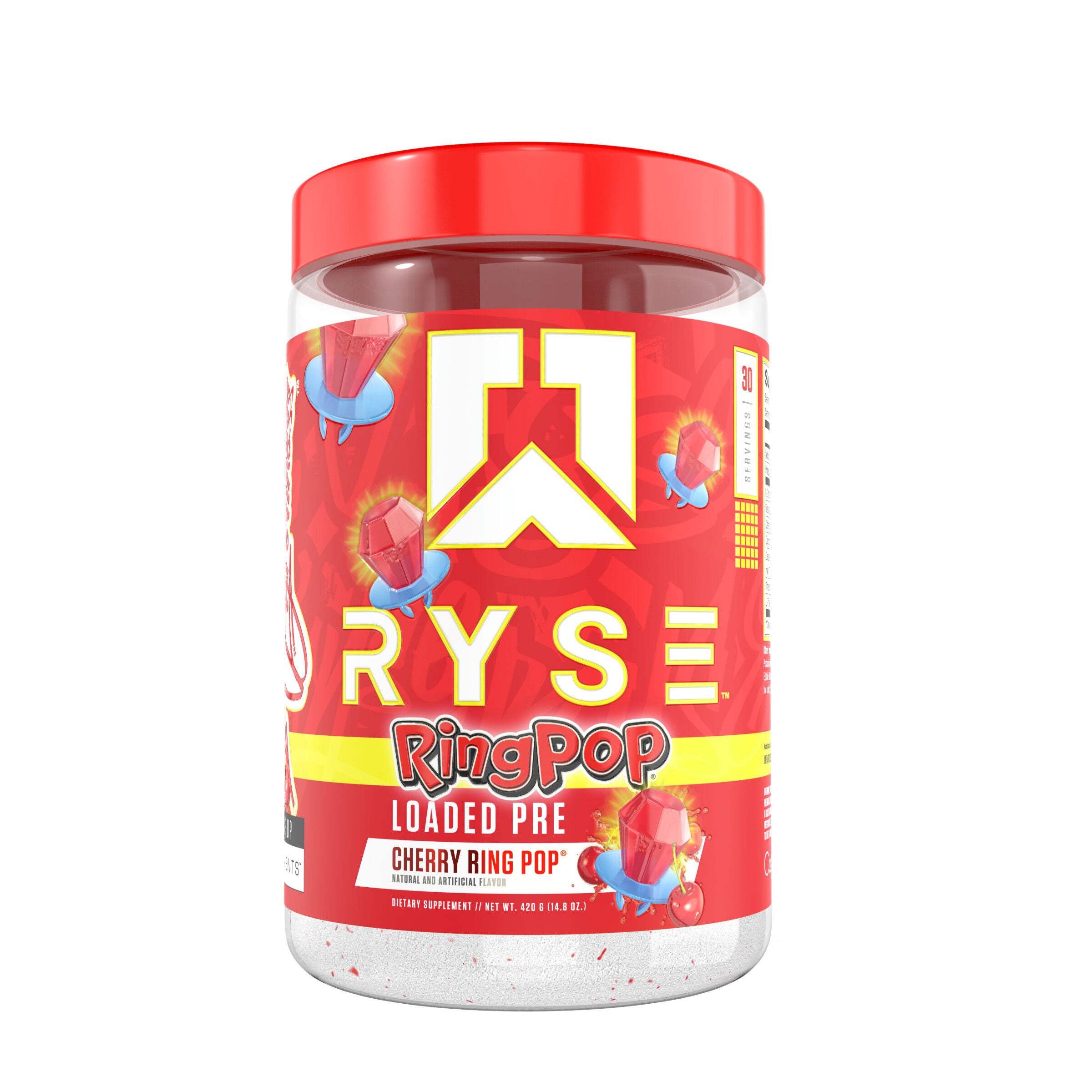 RYSE - Loaded Pre - Cherry Ring Pop® (30 Servings) | GNC