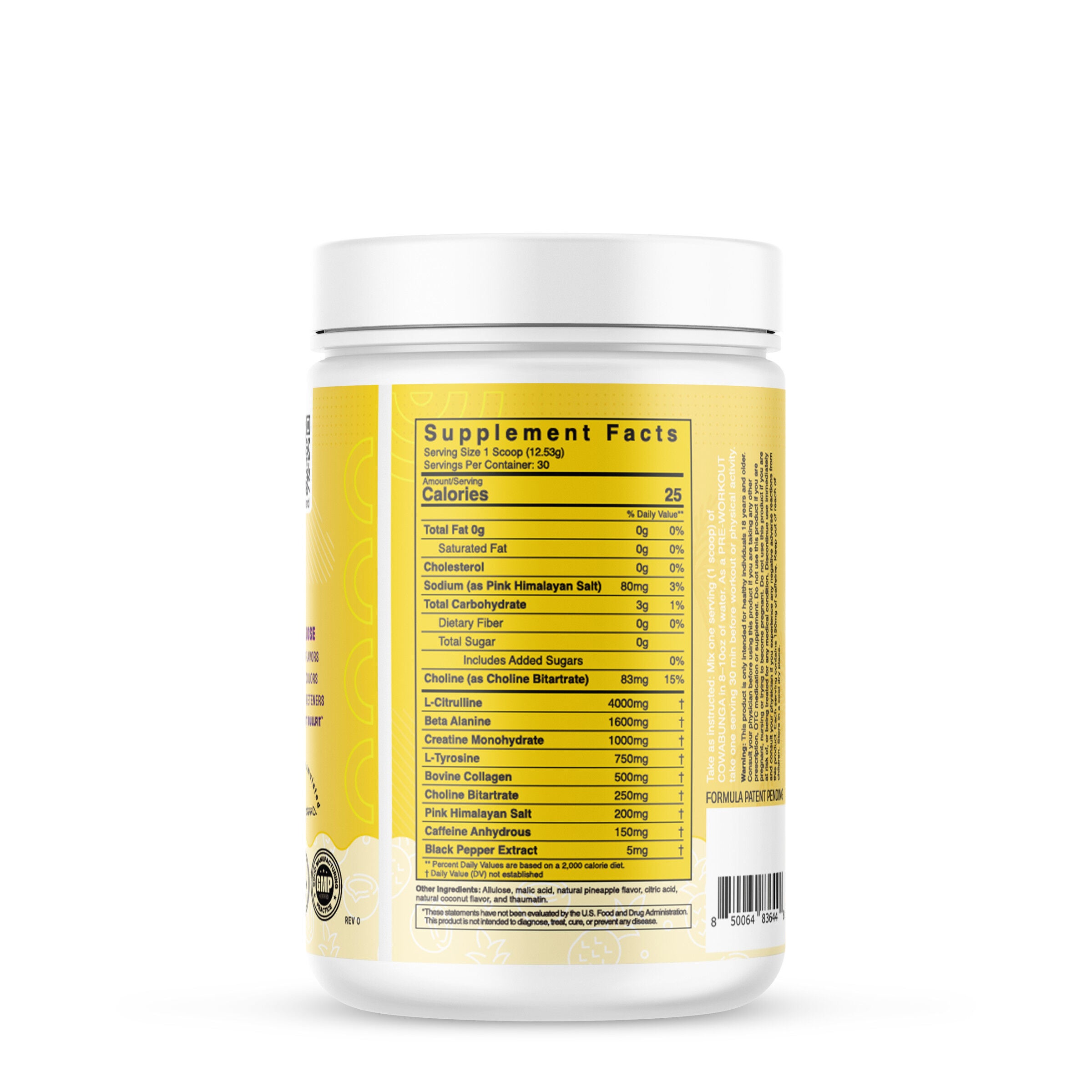 Bullfit - Cowabunga Pre-Workout - Pina Colada (30 Servings) | GNC