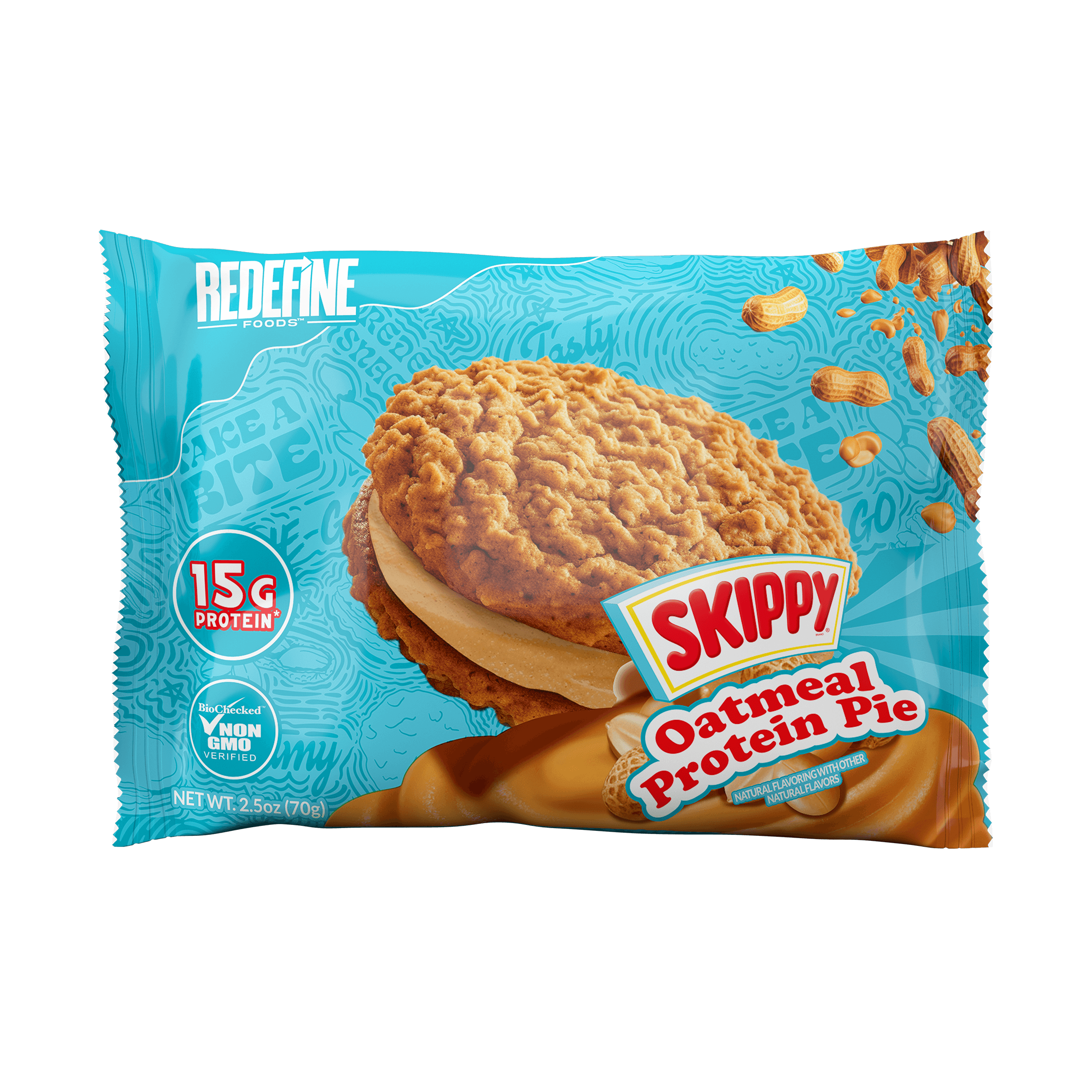 Redefine Foods - Skippy Oatmeal Protein Pie - Peanut Butter (8 Pies) | GNC