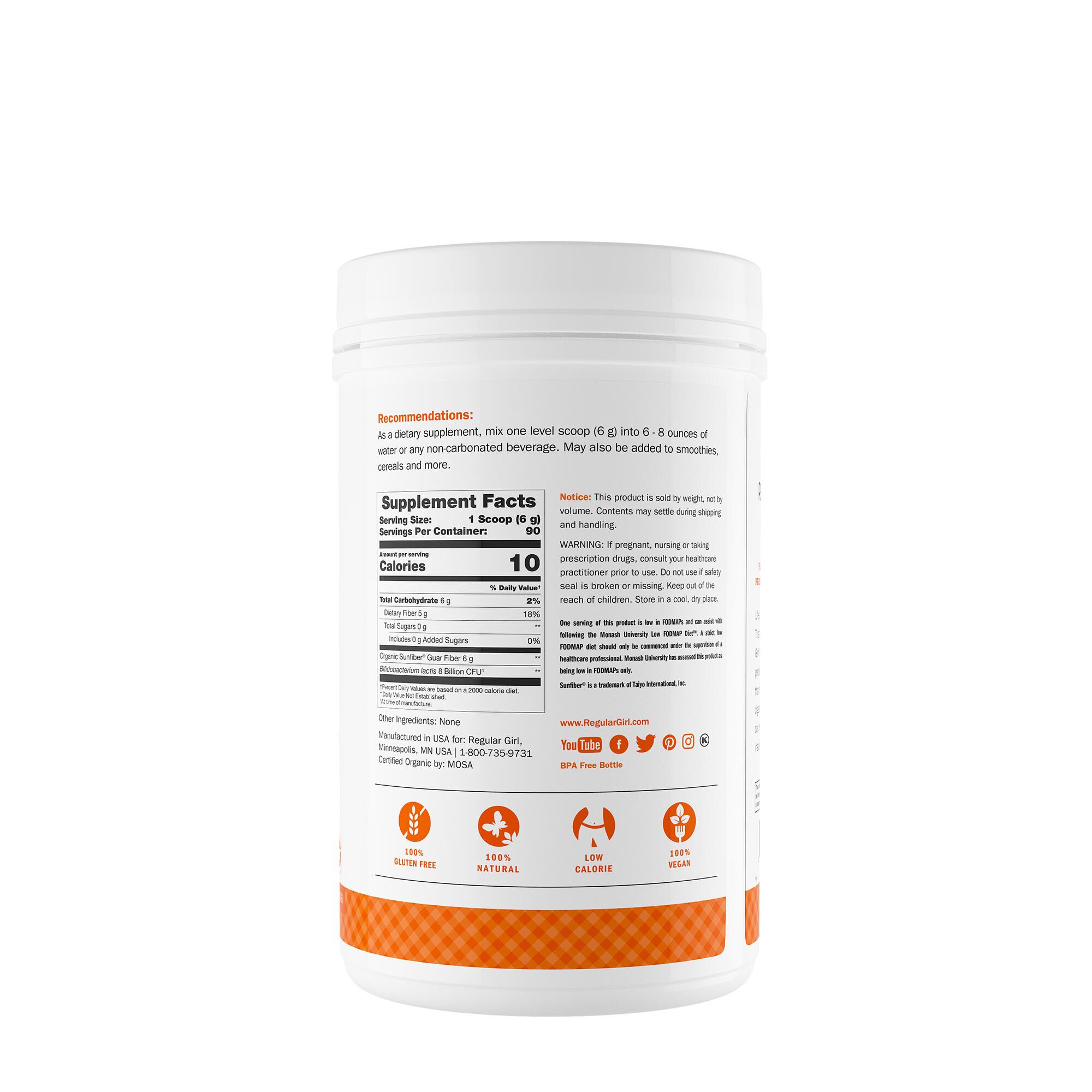 Regular Girl® Prebiotic Fiber & Probiotic Supplement | GNC