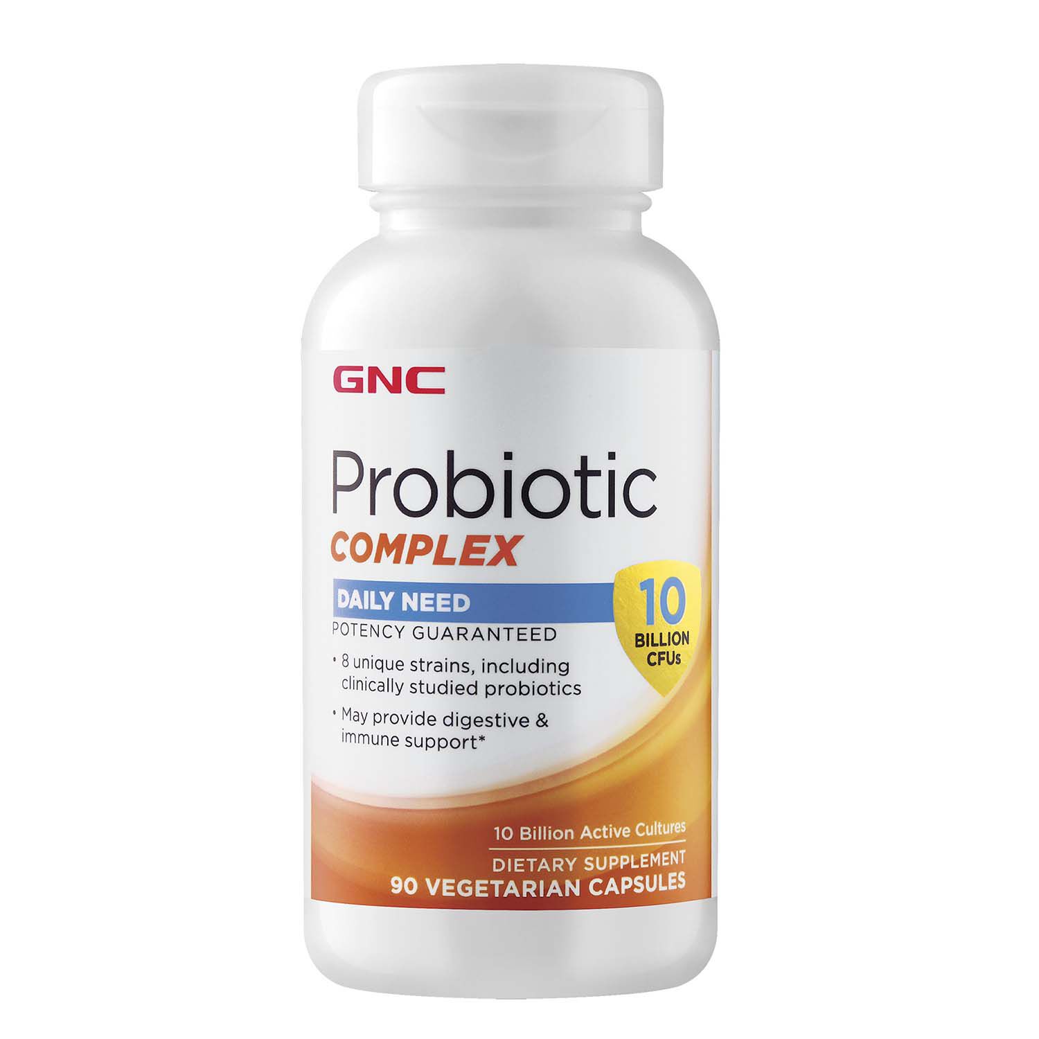 GNC Probiotic Complex Daily Need - 10 Billion CFUs - 90 Capsules | GNC
