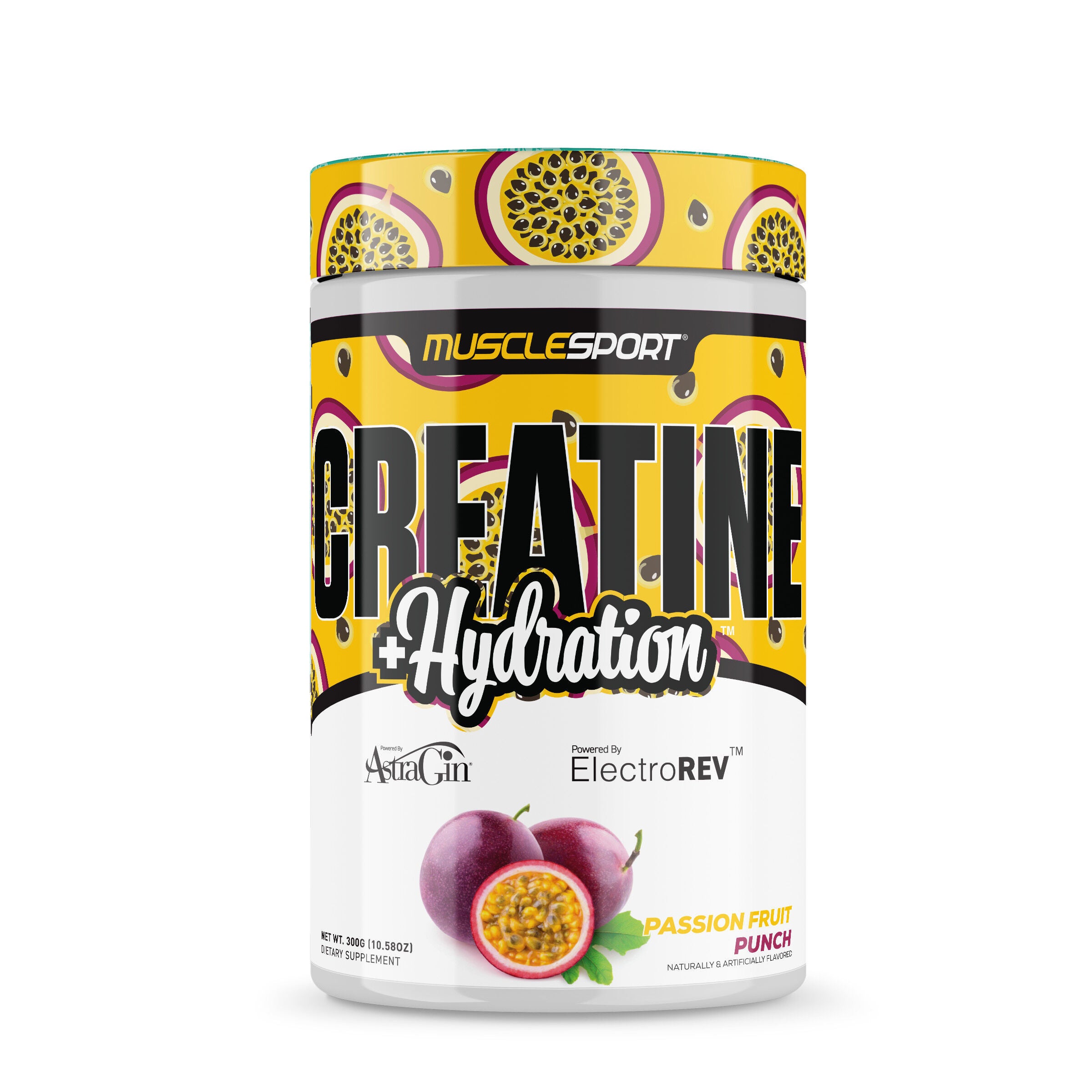 MuscleSport - Creatine and Hydration - Passion Fruit Punch (60 Servings) | GNC