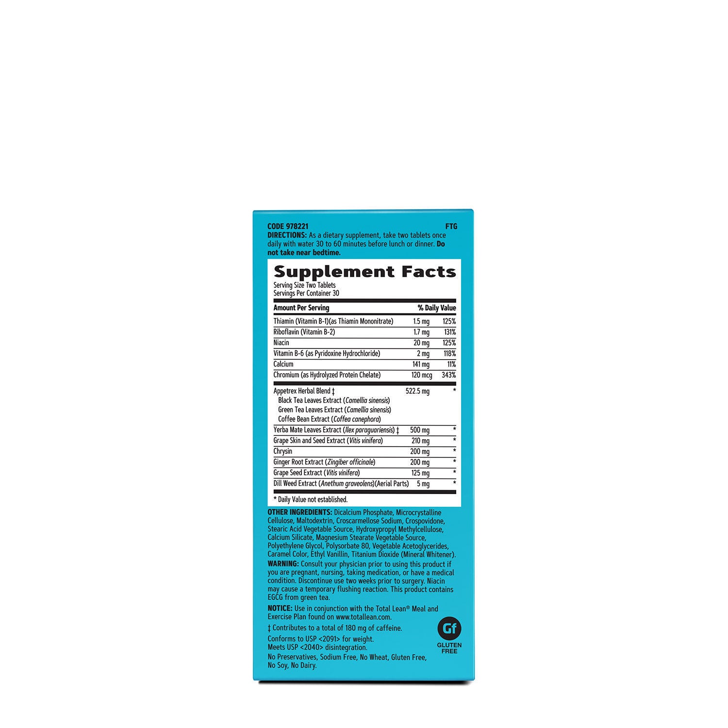 GNC Total Lean Appetrex Control Tablets | GNC