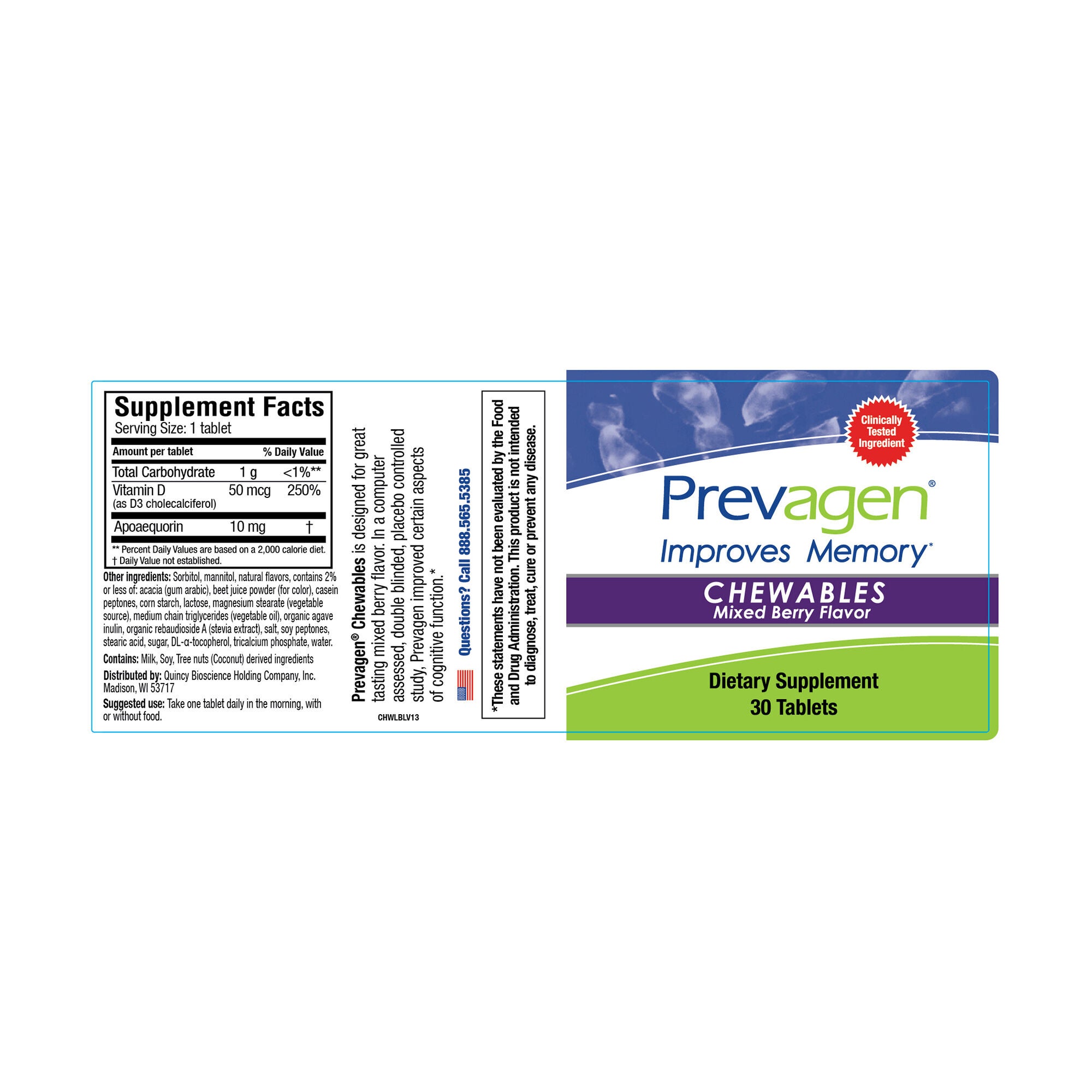 105300 Prevagen® Prevagen® Chewables is designed for great tasting ...