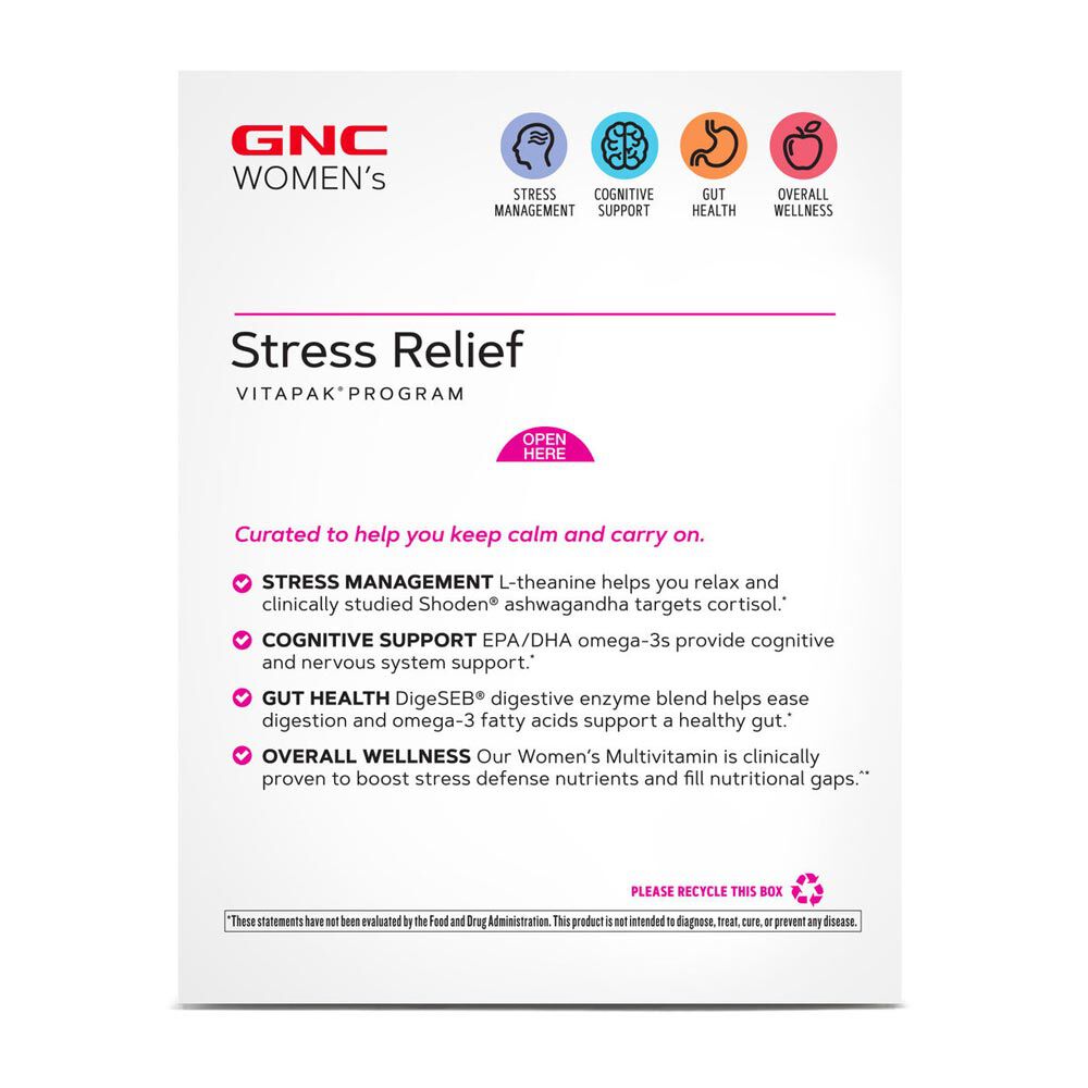 GNC Women's - Stress Relief Vitapak® Program (30 Servings) | GNC