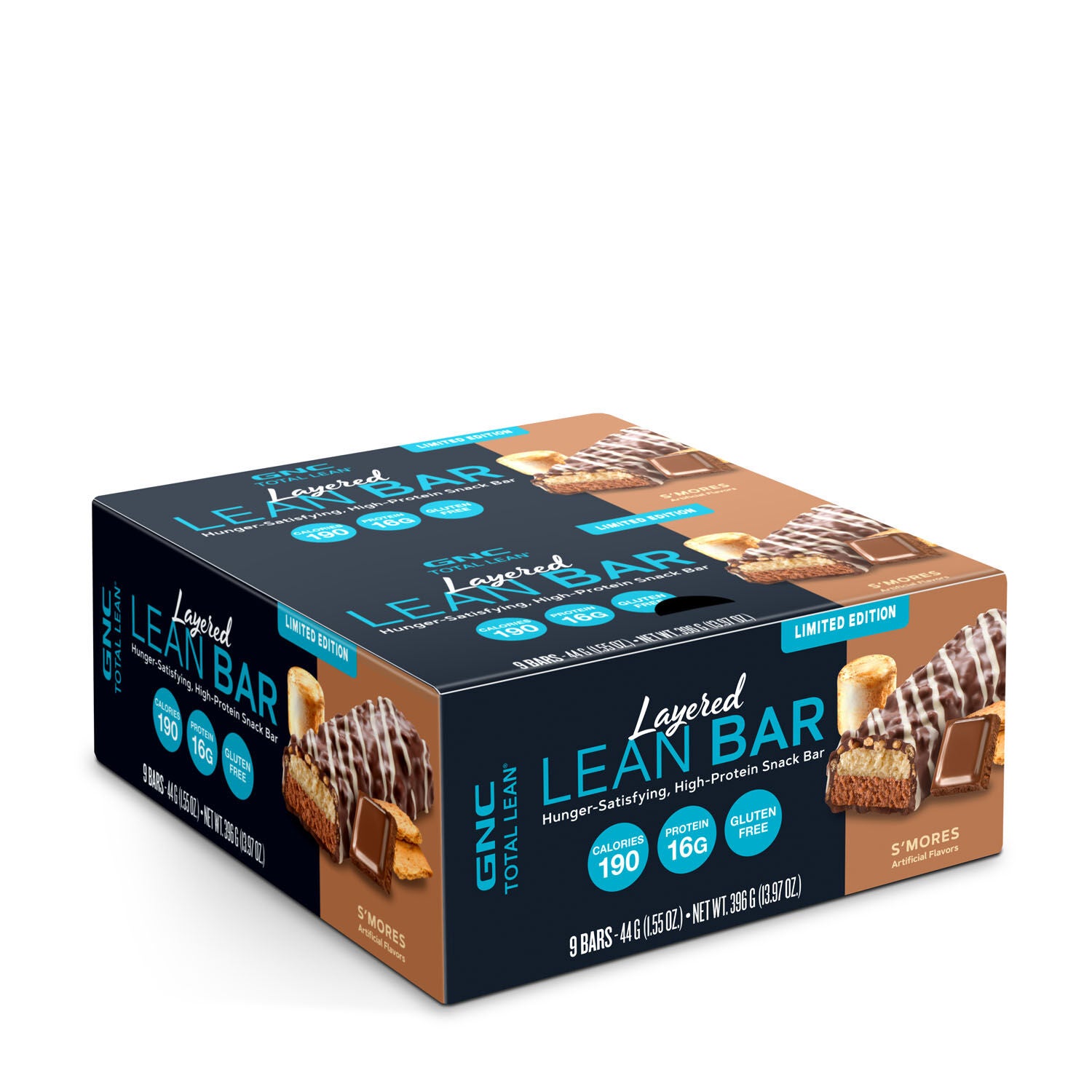 Layered Lean Bar - S'Mores (9 Bars) S'Mores | GNC