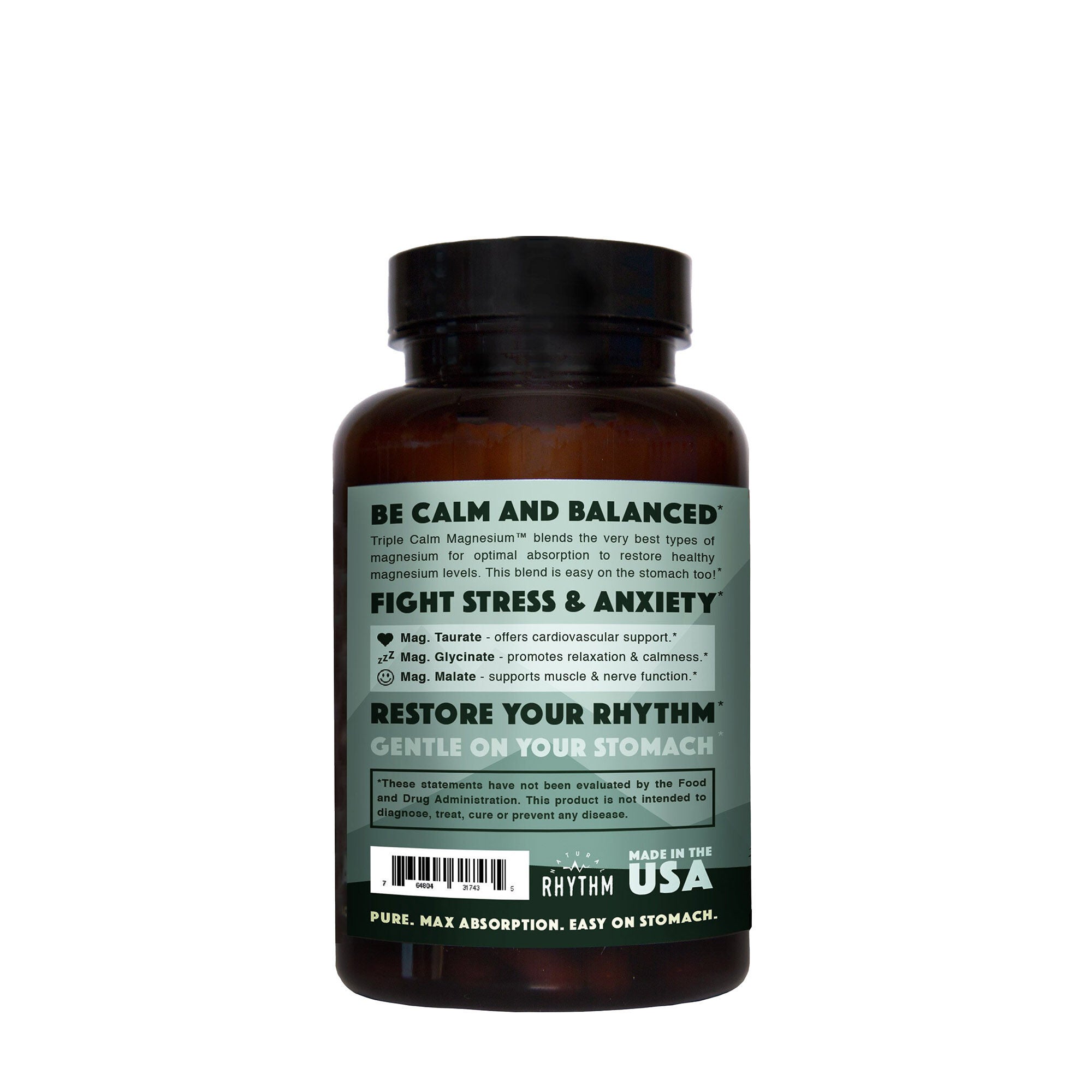 Natural Rhythm Triple Calm Magnesium - 120 Capsules | GNC